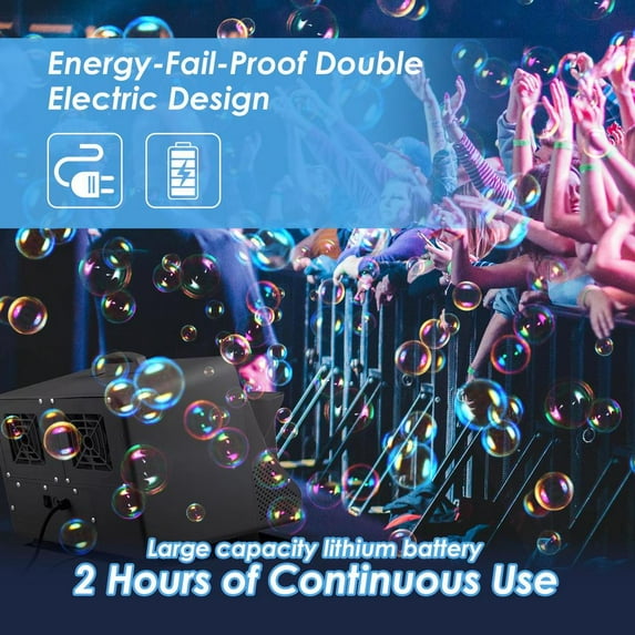 ZIHUI Automatic Bubble Machine Outdoor Two-Wheel Bubble Makers Full ...