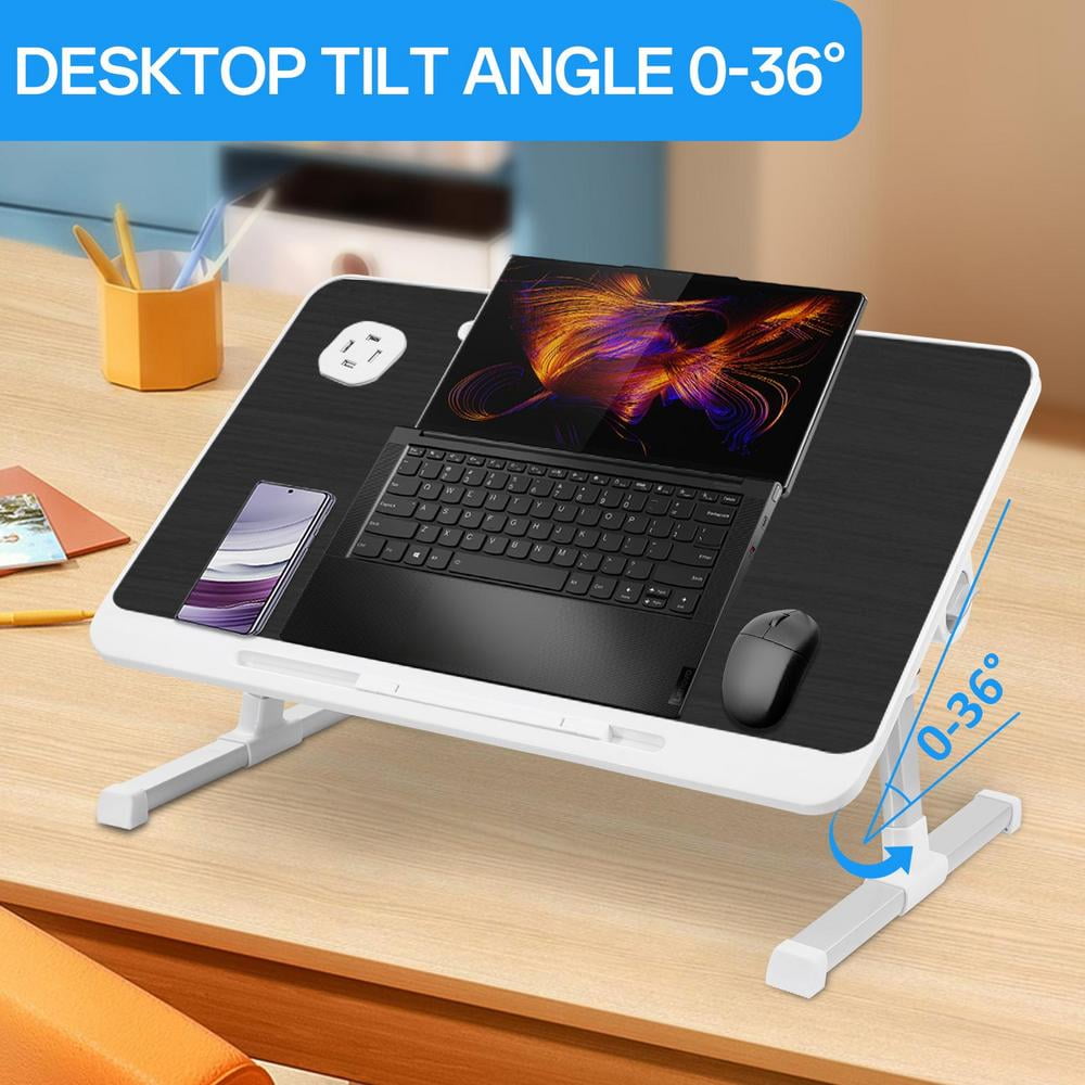 ZIHUI Bed Table Tray for Laptop Tablet Tray Table Bed Desk Bed Table ...