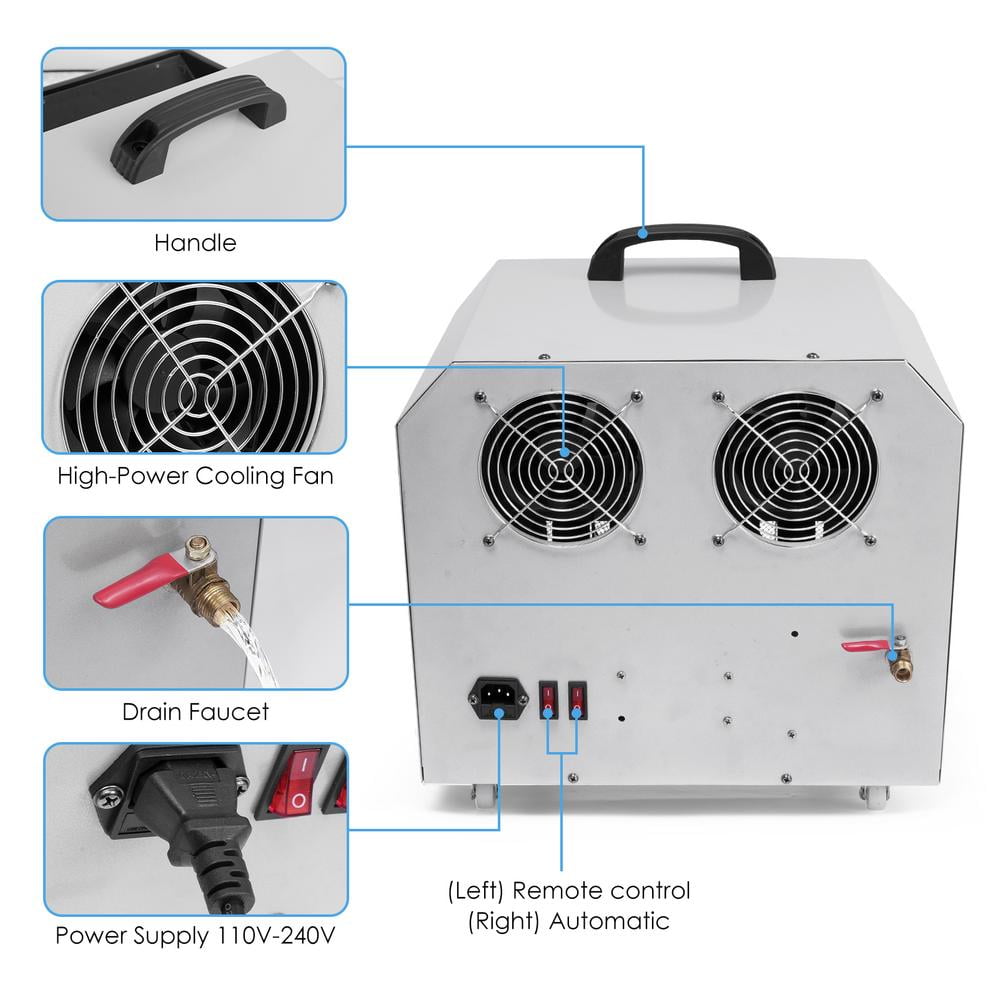 ZIHUI Bubble Machine for Parties Remote Control Bubble Blower Two ...