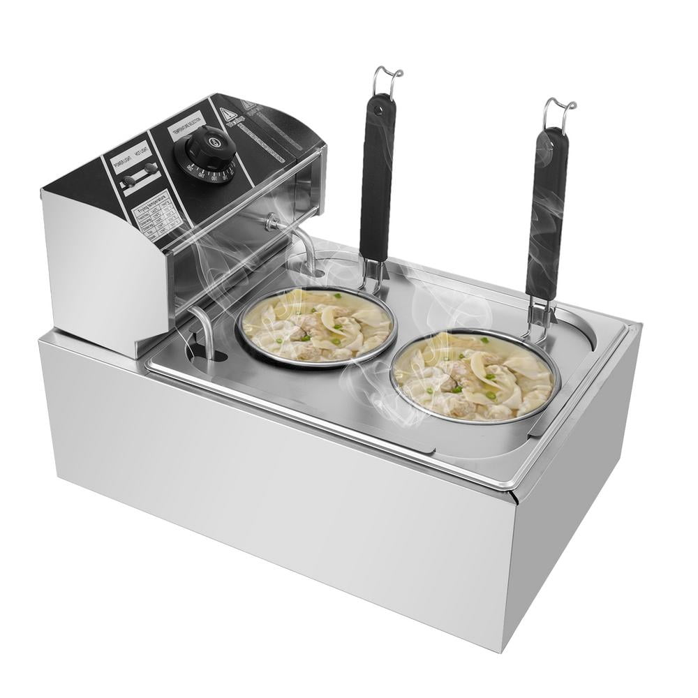 ZIHUI Commercial Pasta Cooker Electric 1500W Pasta Cooker with Two ...