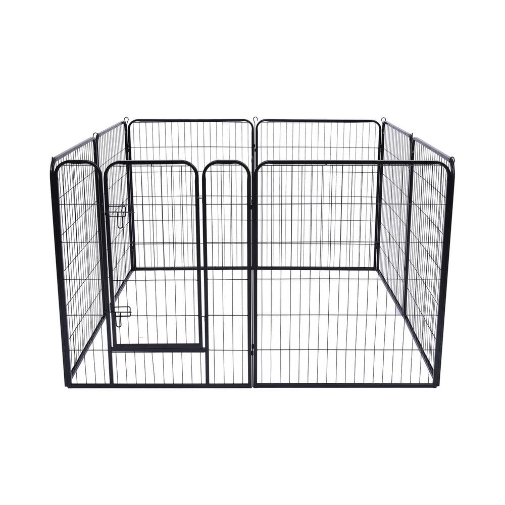 ZIHUI Dog Playpen Outdoor, 8 Panels Dog Pen 63"×39" Heavy Duty Dog Pen ...