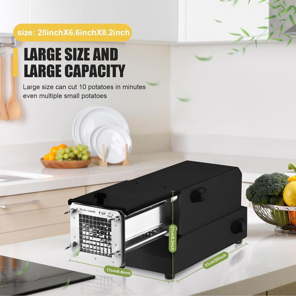 ZIHUI Electric Potato Cutter Stainless Steel Electric Potato Cutter ...