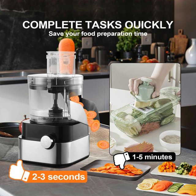 ZIHUI Electric Vegetable Chopper ,Electric Chopper Food Chopper 5 in 1 ...