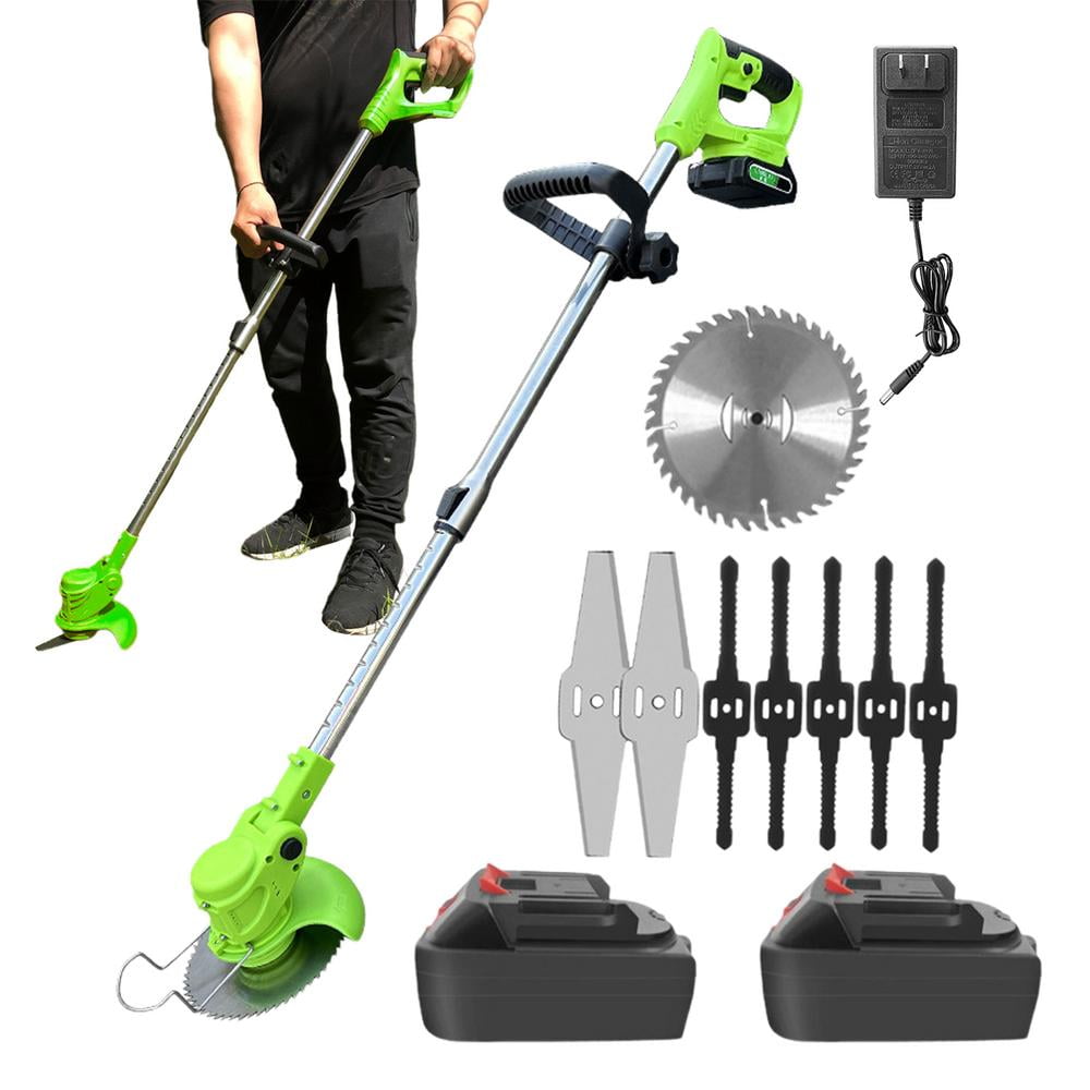 ZIHUI Grass Trimmers 24V Grass Cutter Brush Trimmer Heavy Duty Lawn ...