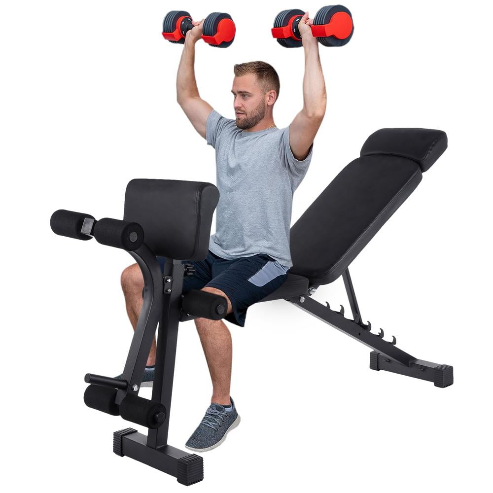 ZIHUI Incline Decline Workout Bench Full Body Strength Training ...