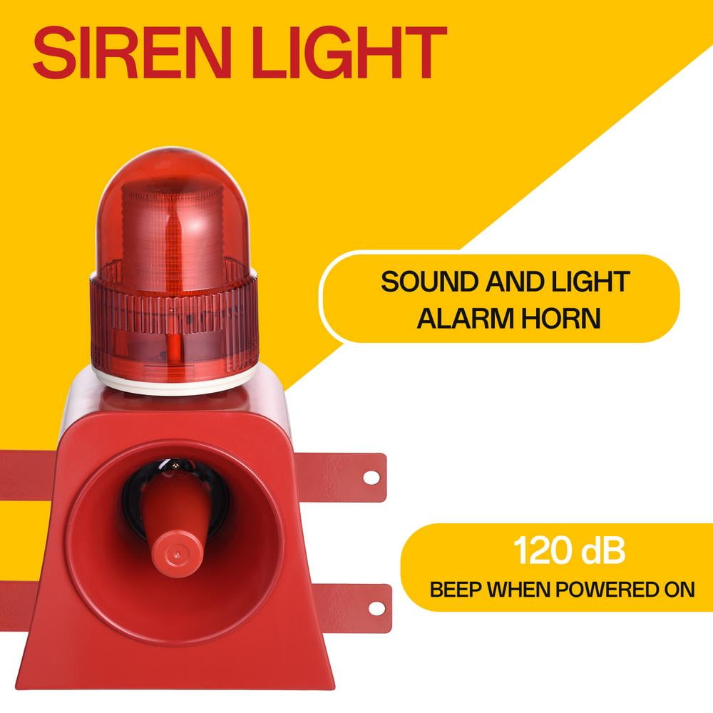 ZIHUI Industrial Sound and Light Alarm Emergency Warning Light Outdoor ...