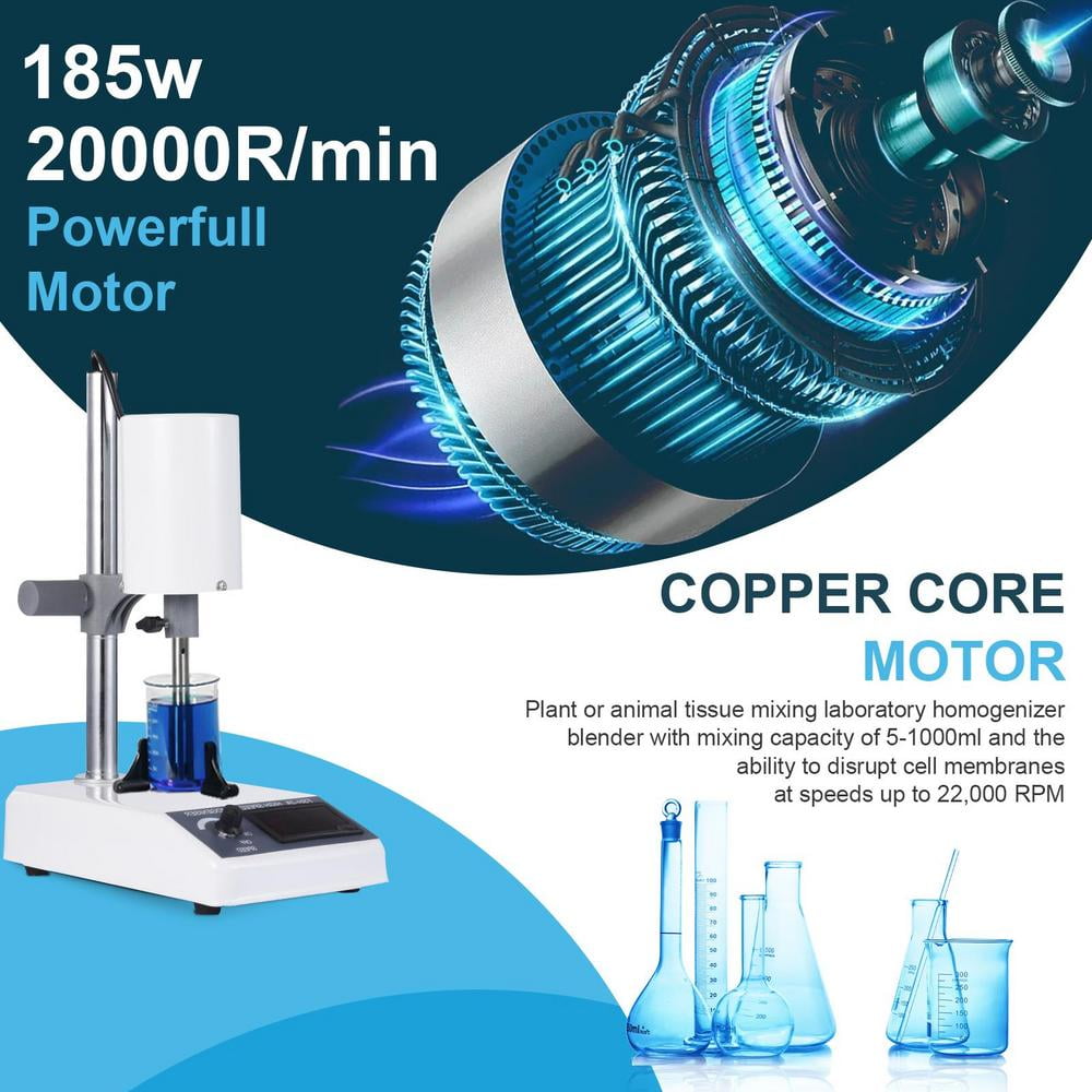 ZIHUI Lab Homogenizer 20000rpm Lab Homogenizer Emulsifier Disperser ...