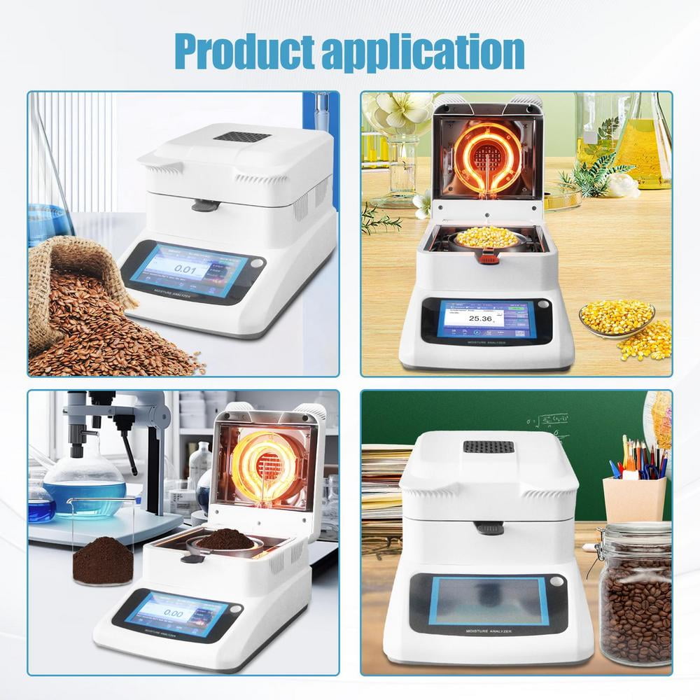 ZIHUI Moisture Analyzer Halogen Heating Lab Moisture Analyzer Intuitive ...