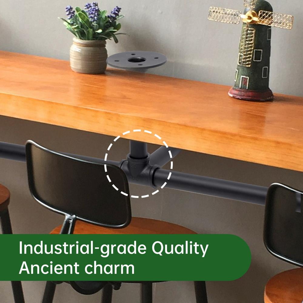 ZIHUI Pipe Bar Foot Rail | Pipe Railing Guide Rail | Heavy Duty Wall ...