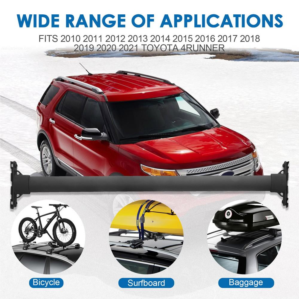 ZIHUI Roof Rack Bar Aluminum Cargo Carrier Rails 150 LBS Load Roof Rack ...