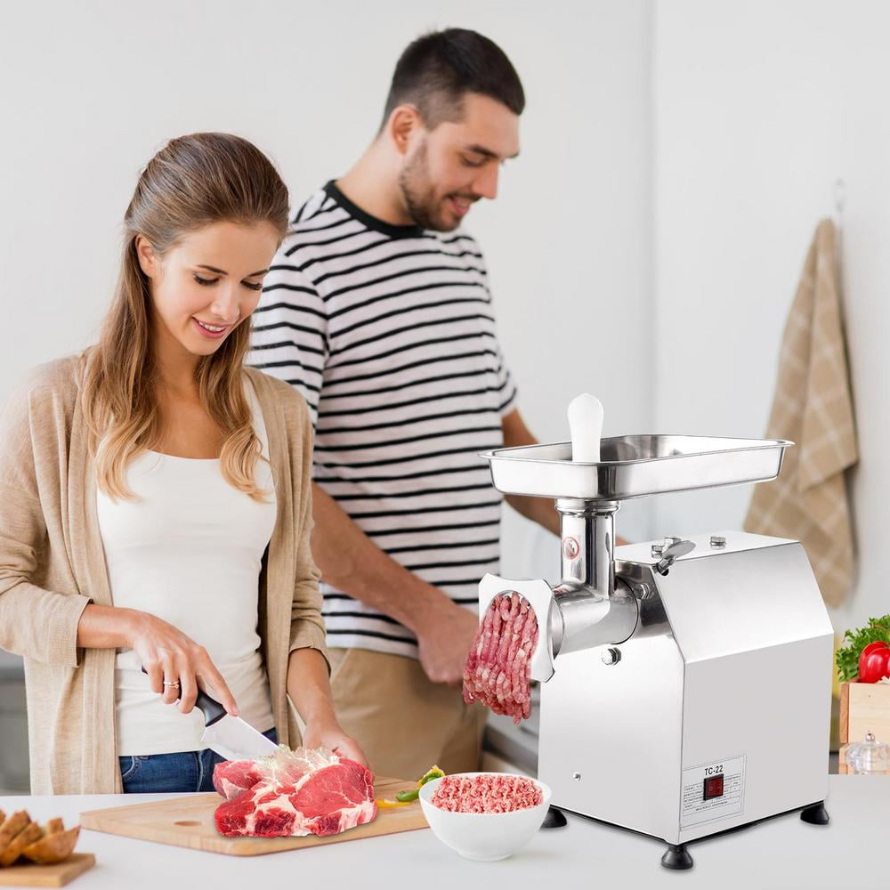 ZIHUI Stainless Steel Meat Grinder, Electric 0.75HP/0.5HP/1HP Meat ...