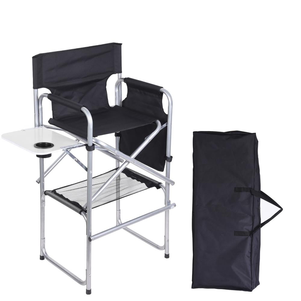 ZIHUI Tall Directors Chairs Foldable 600D Oxford Camping Chair with ...