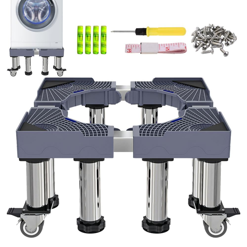 ZIHUI Washer Dryer Stand Adjustable Dryer Stand Foot Pads Laundry ...