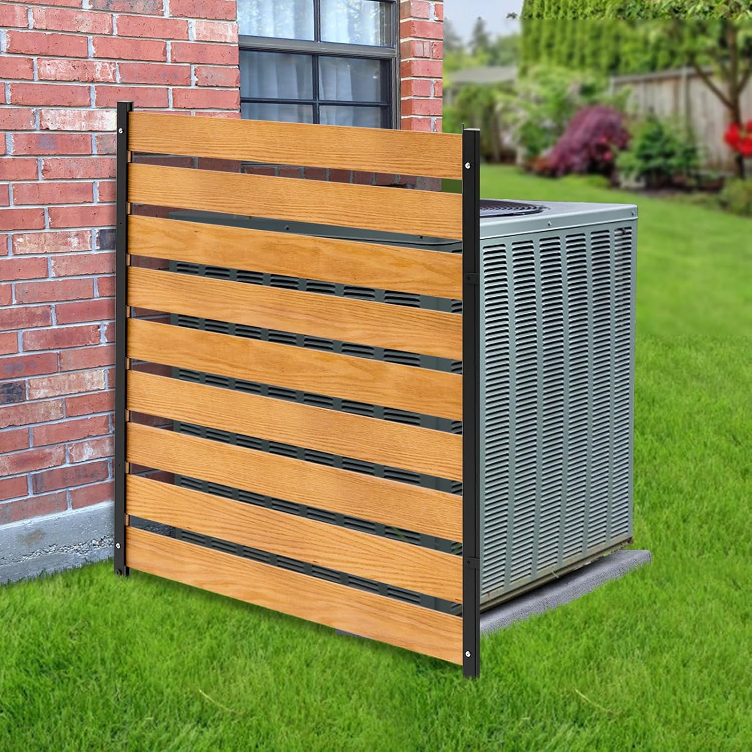 ZIIKEBTUY Air Conditioner Fence 1 Panel, 36" W x 60" H Privacy Screens ...