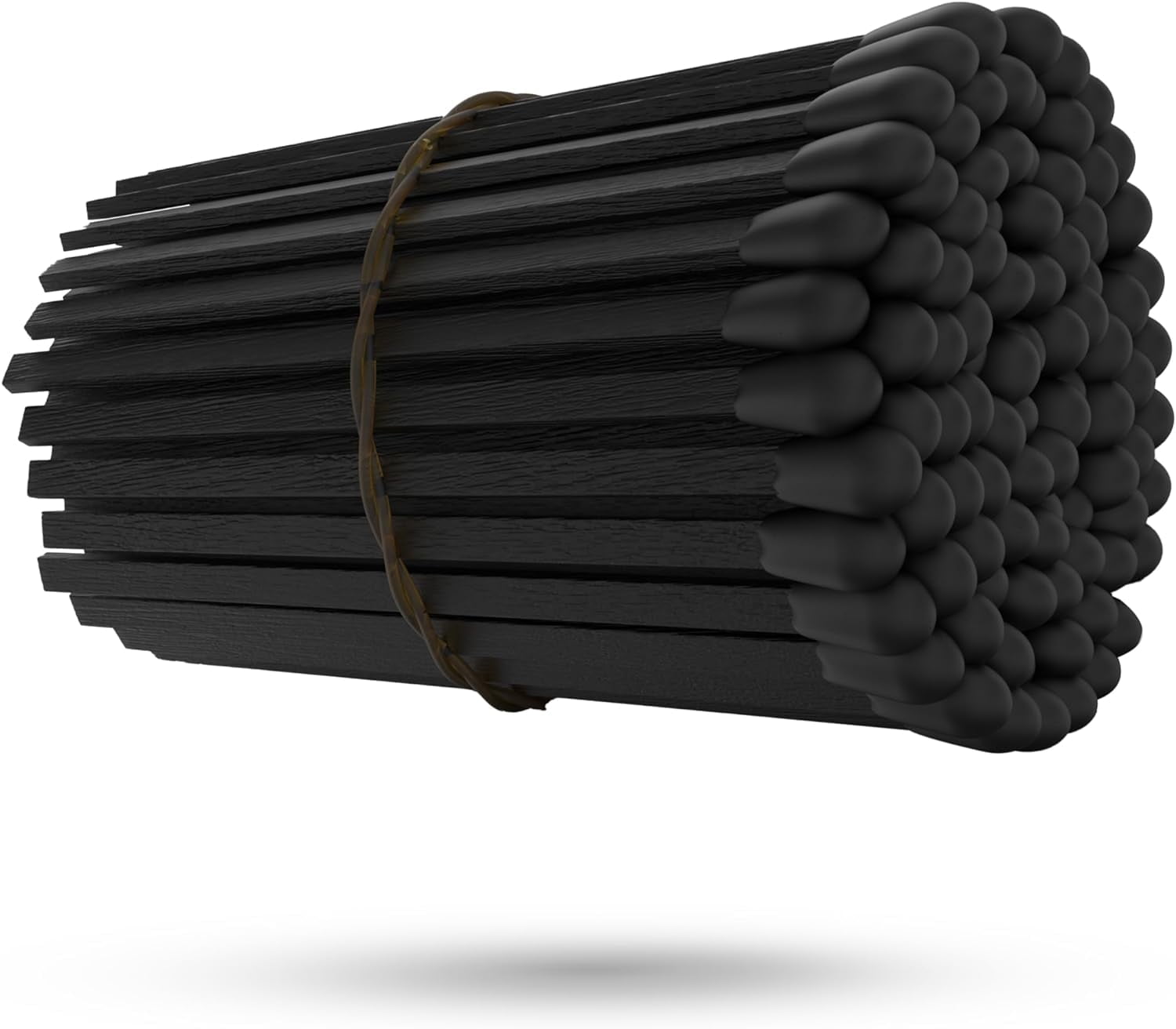 ZIKANI Black Stick Black Tip Matches 4 inch Match Refill and Striker ...
