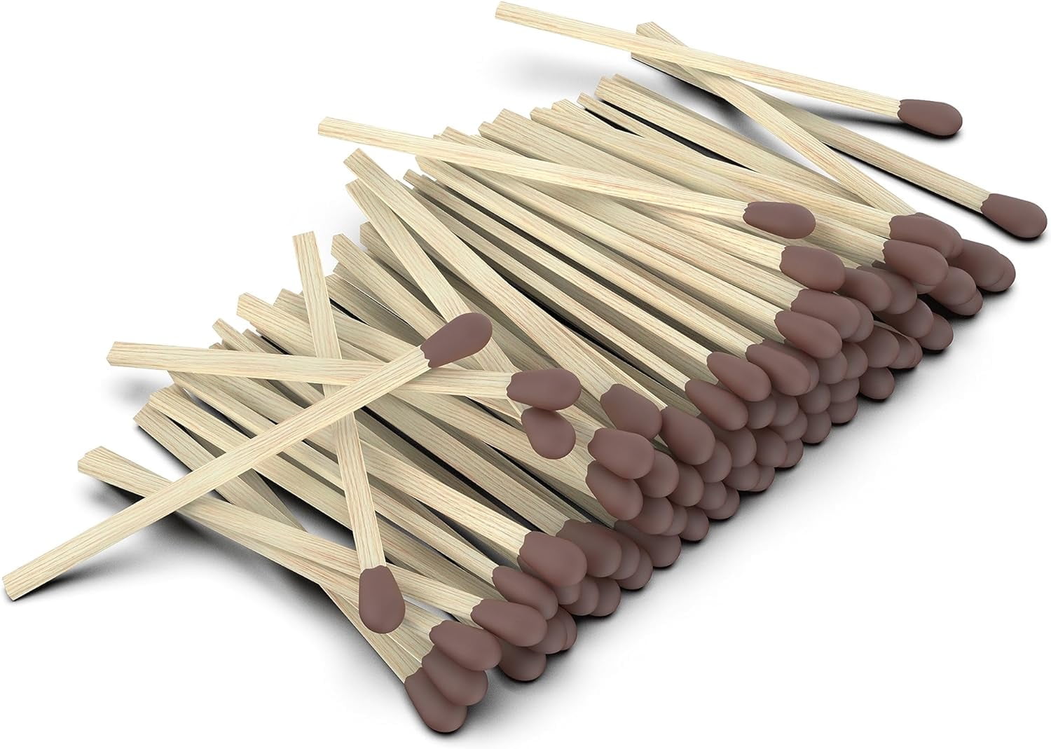 ZIKANI Brown Tip Matches 4 Inch Match Refill and Striker 200 Long ...