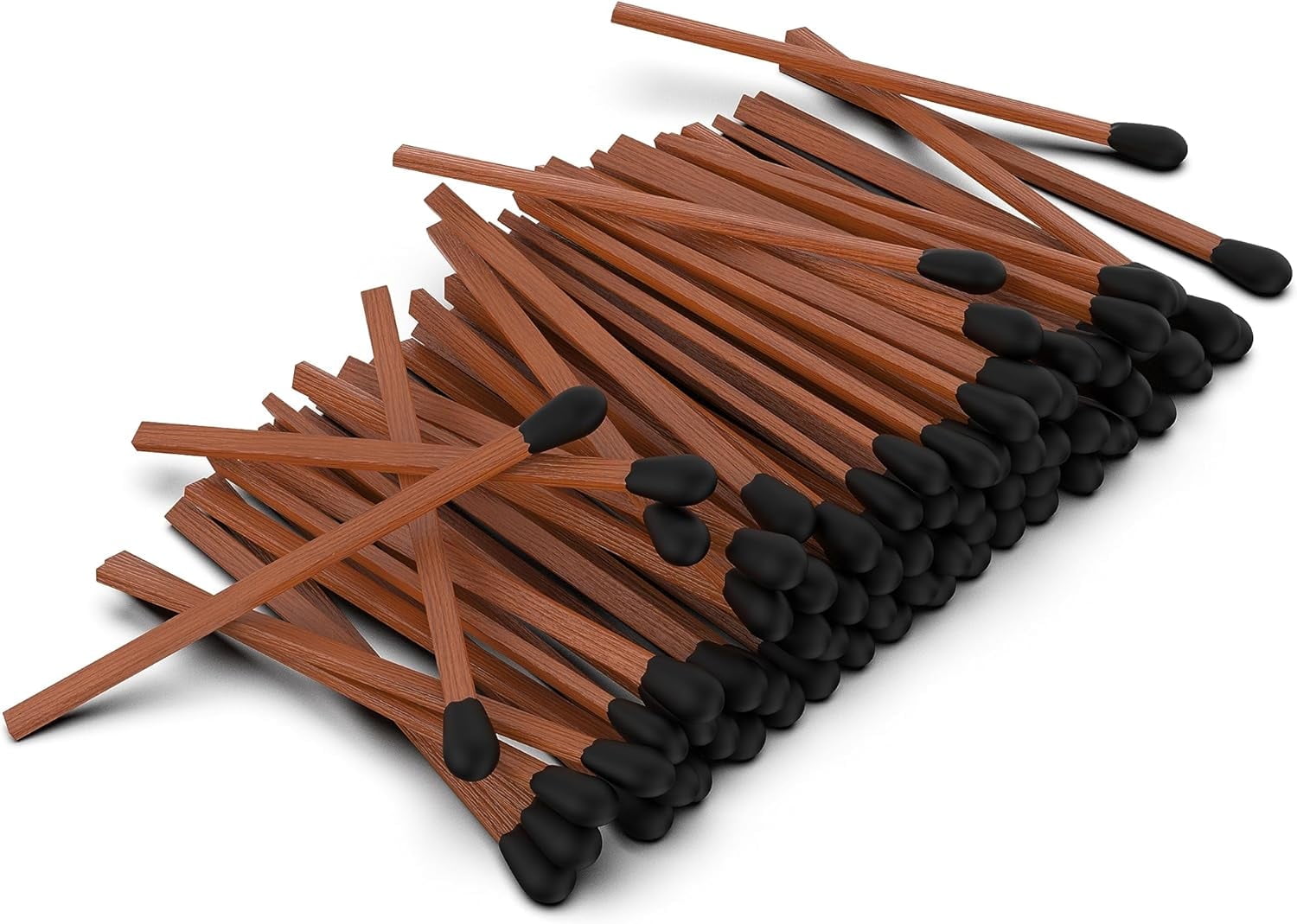 ZIKANI Espresso Stick Black Tip Matches 4 Inch Match Refill and Striker ...