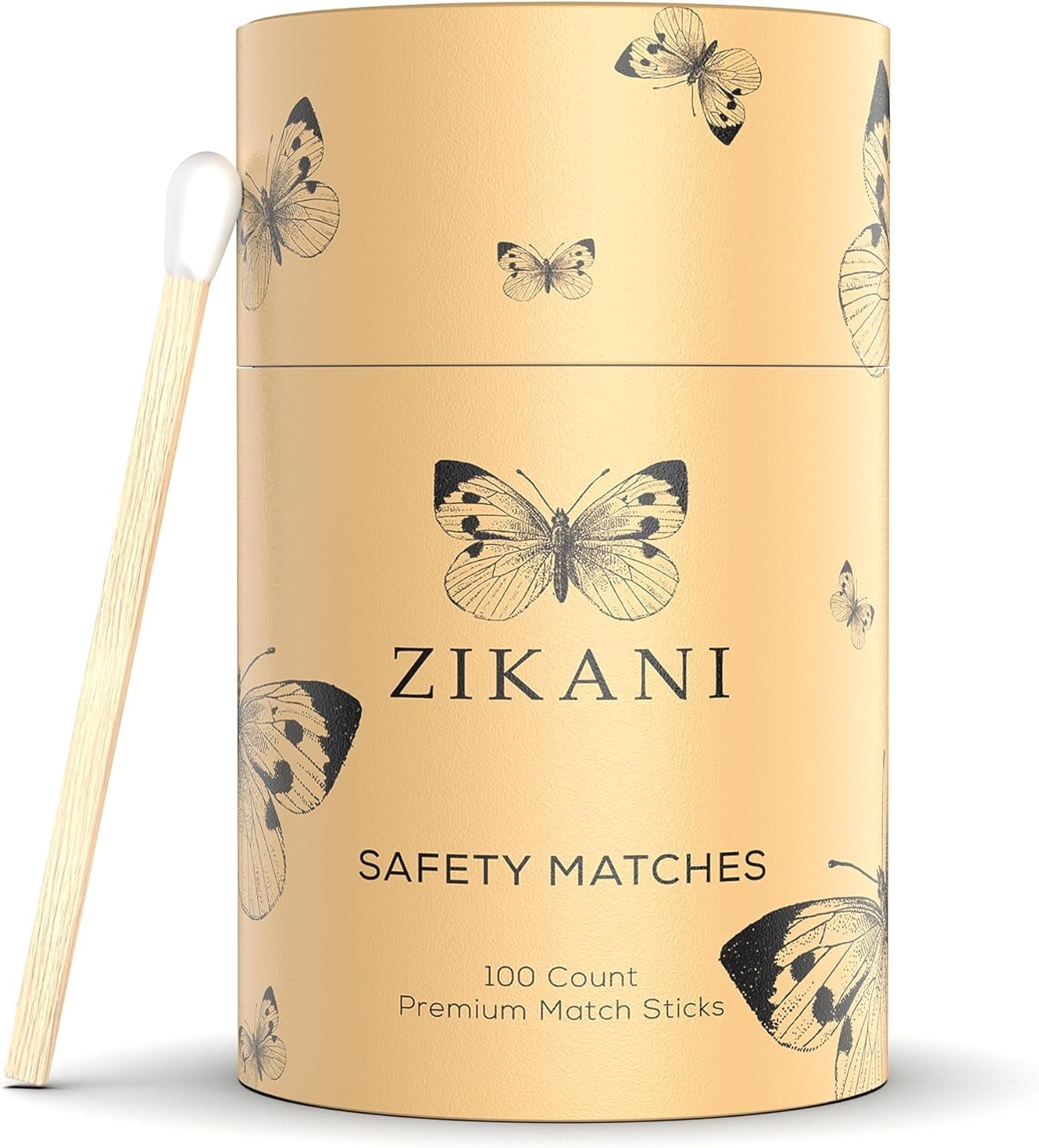 ZIKANI White Tip Matches 4" Match Refill and Striker 100 Long Matches ...