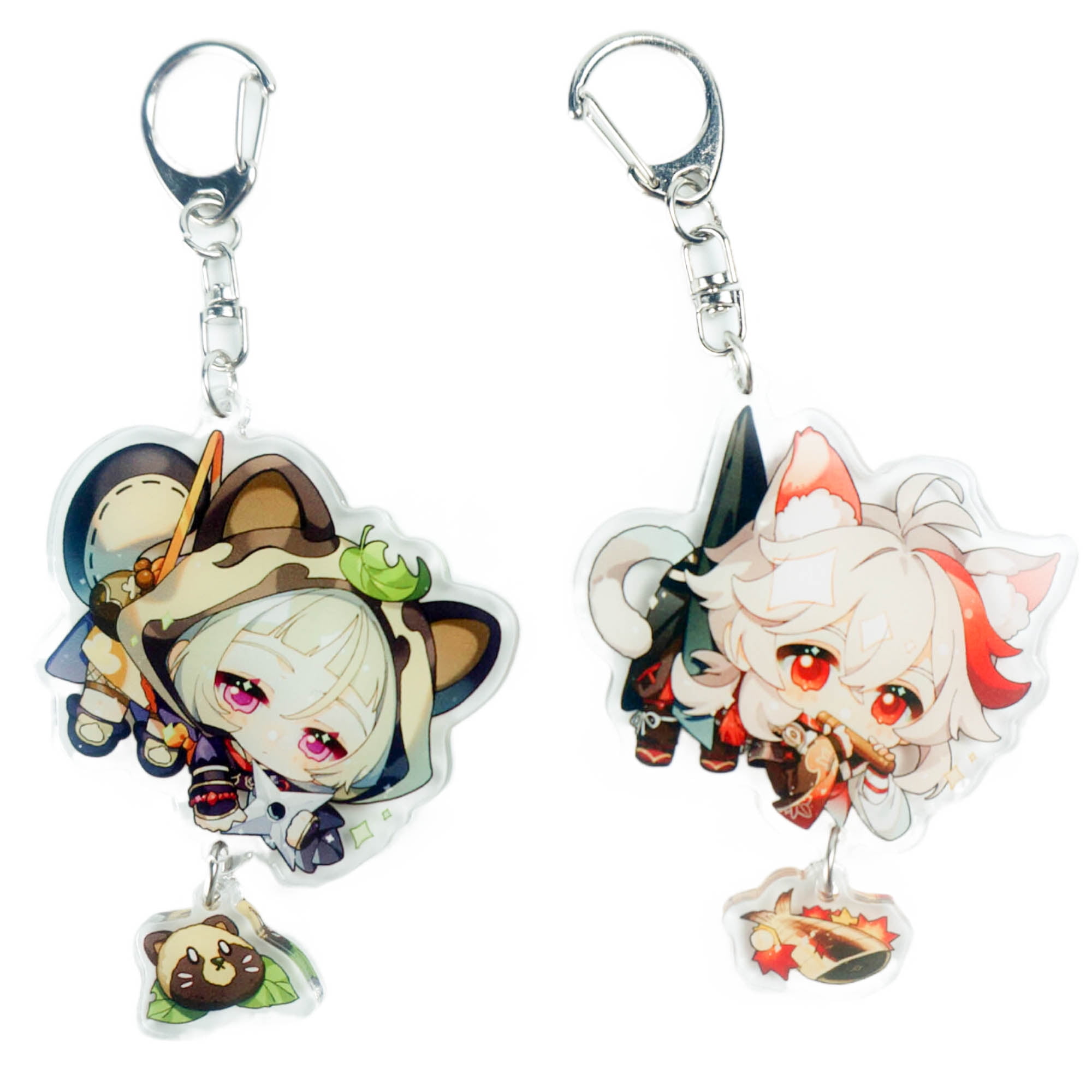 ZILEFSILK 2PCS Anime Game Genshin Impact Cute Kaedehara Kazuha Sayu ...