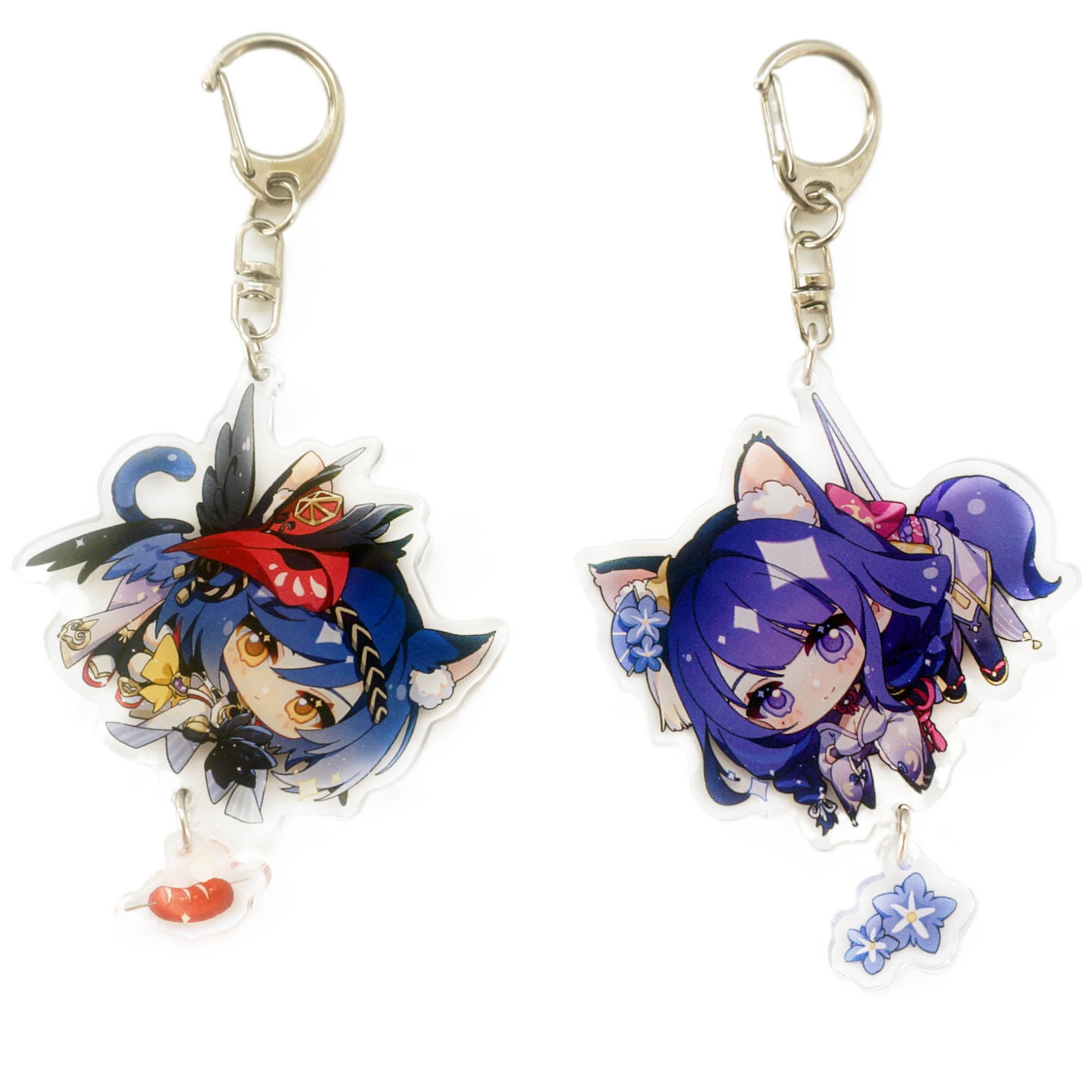 ZILEFSILK 2PCS Anime Game Genshin Impact Cute Kujo Sara Beelzebul ...