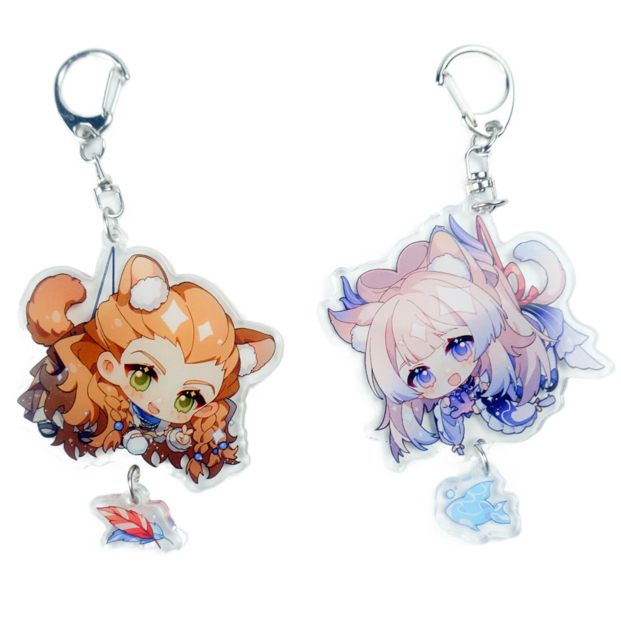 ZILEFSILK 2PCS Anime Game Genshin Impact Cute Sangonomiya Kokomi Aloy ...
