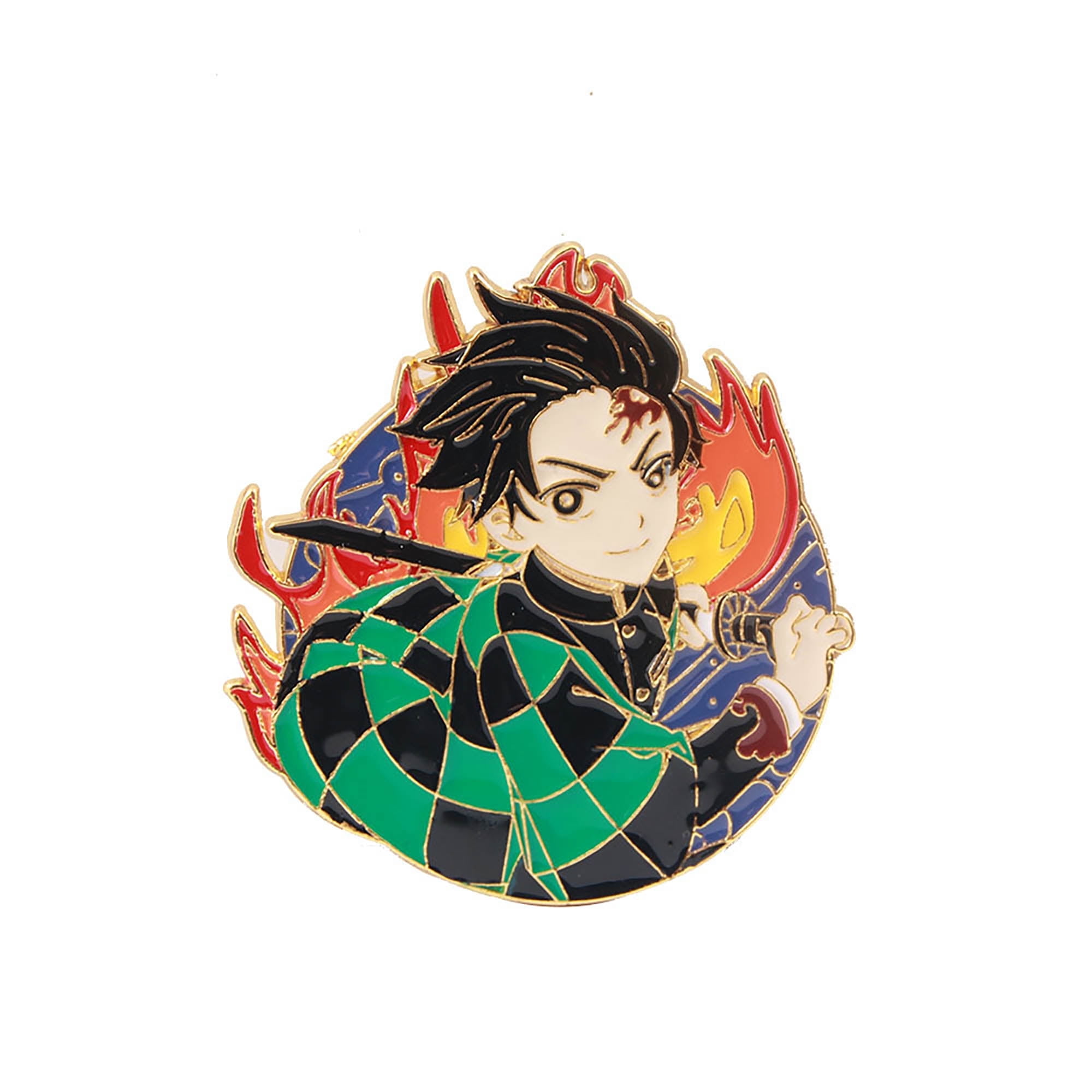 ZILEFSILK Anime Demon Slayer Cute Enamel Pin Figure Kamado Tanjiro for ...