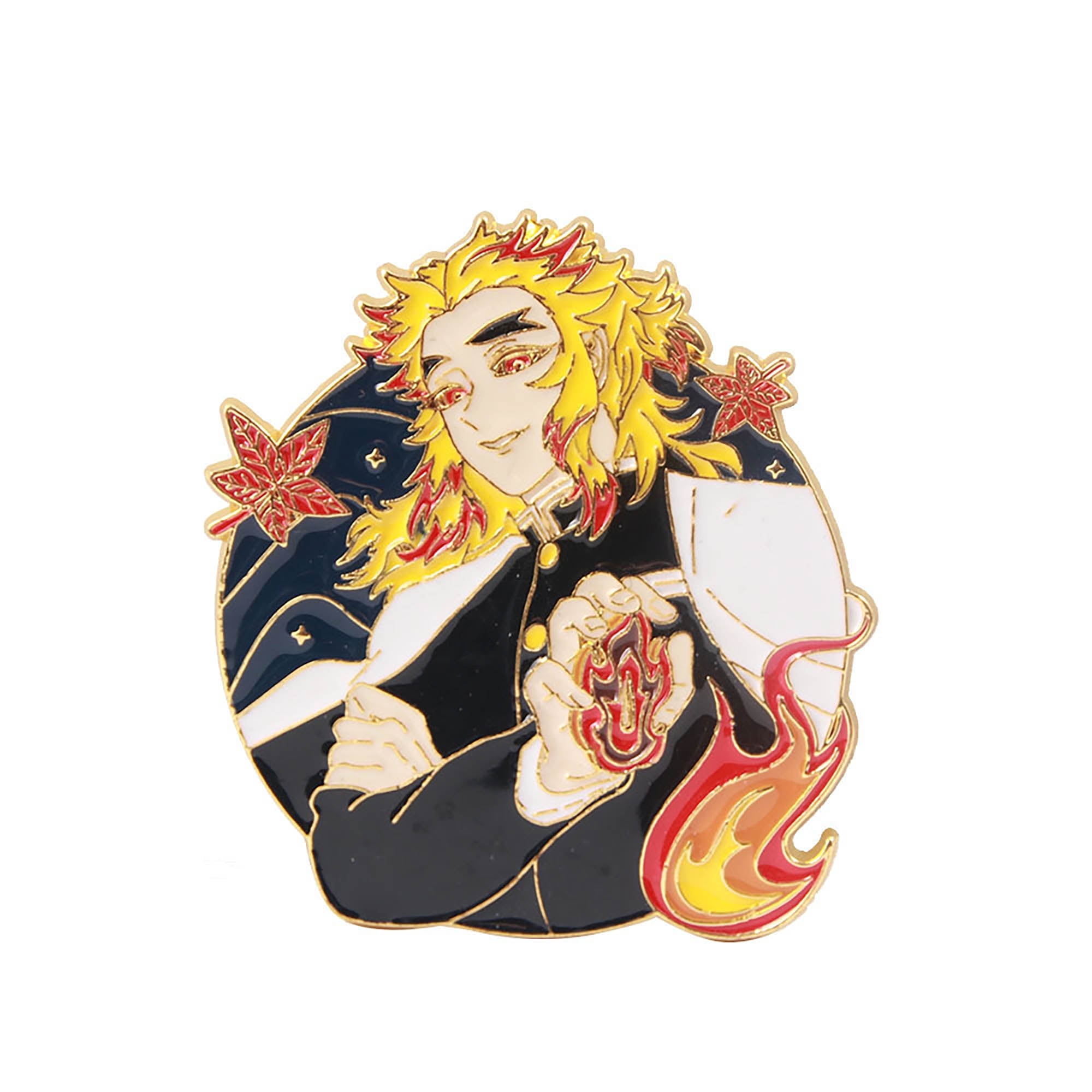 ZILEFSILK Anime Demon Slayer Cute Enamel Pin Figure Rengoku Shinjurou ...