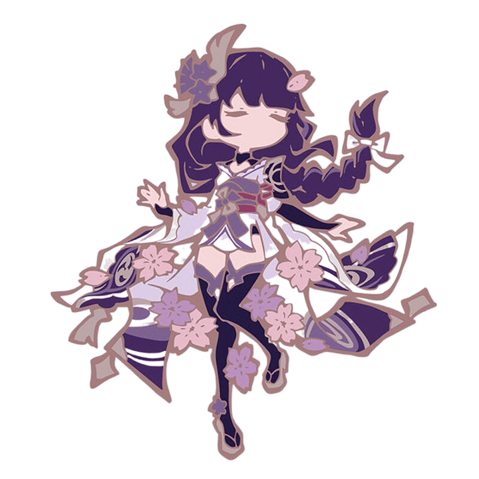 ZILEFSILK Raiden Shogun Demon Slayer Game Pin, Zinc Alloy - Walmart.com