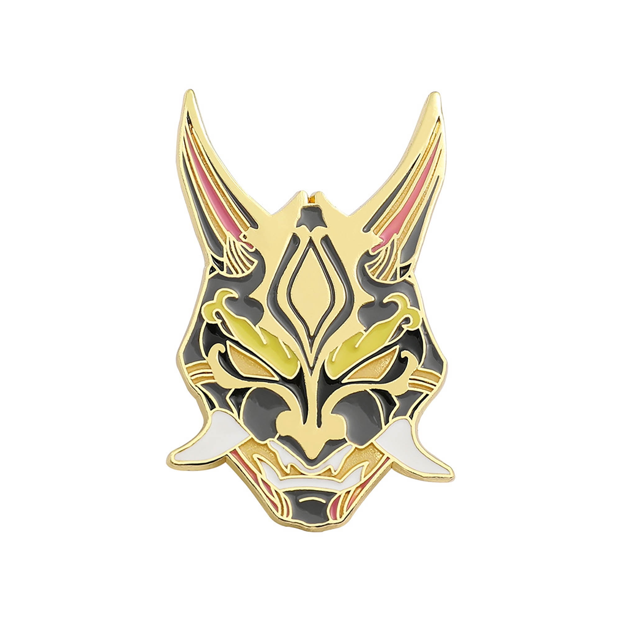 ZILEFSILK Game Genshin Impact Xiao's Mask Luminous Cute Enamel Pins for ...