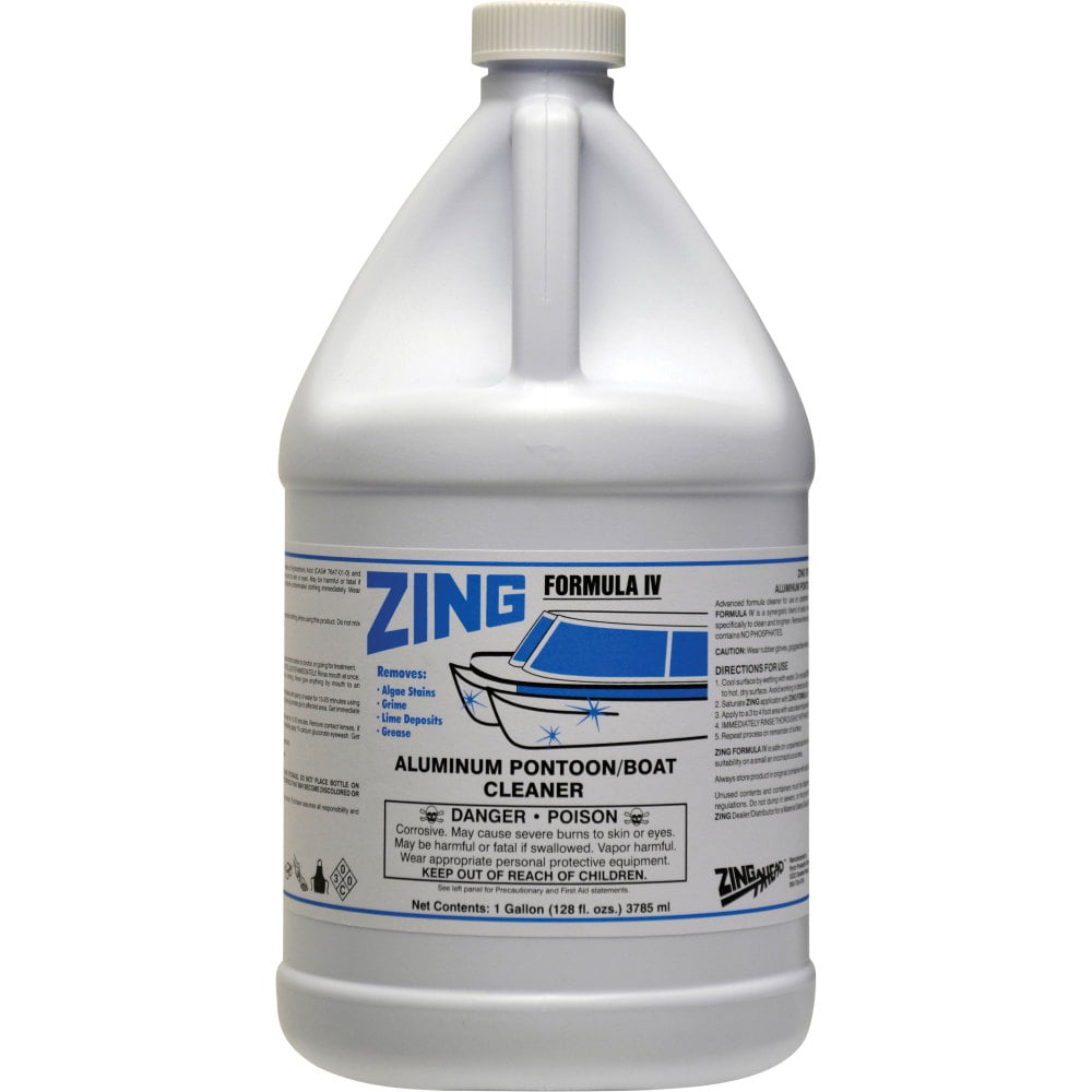 ZING 10012 Formula IV Aluminum Pontoon and Boat Cleaner - 1 Gallon ...