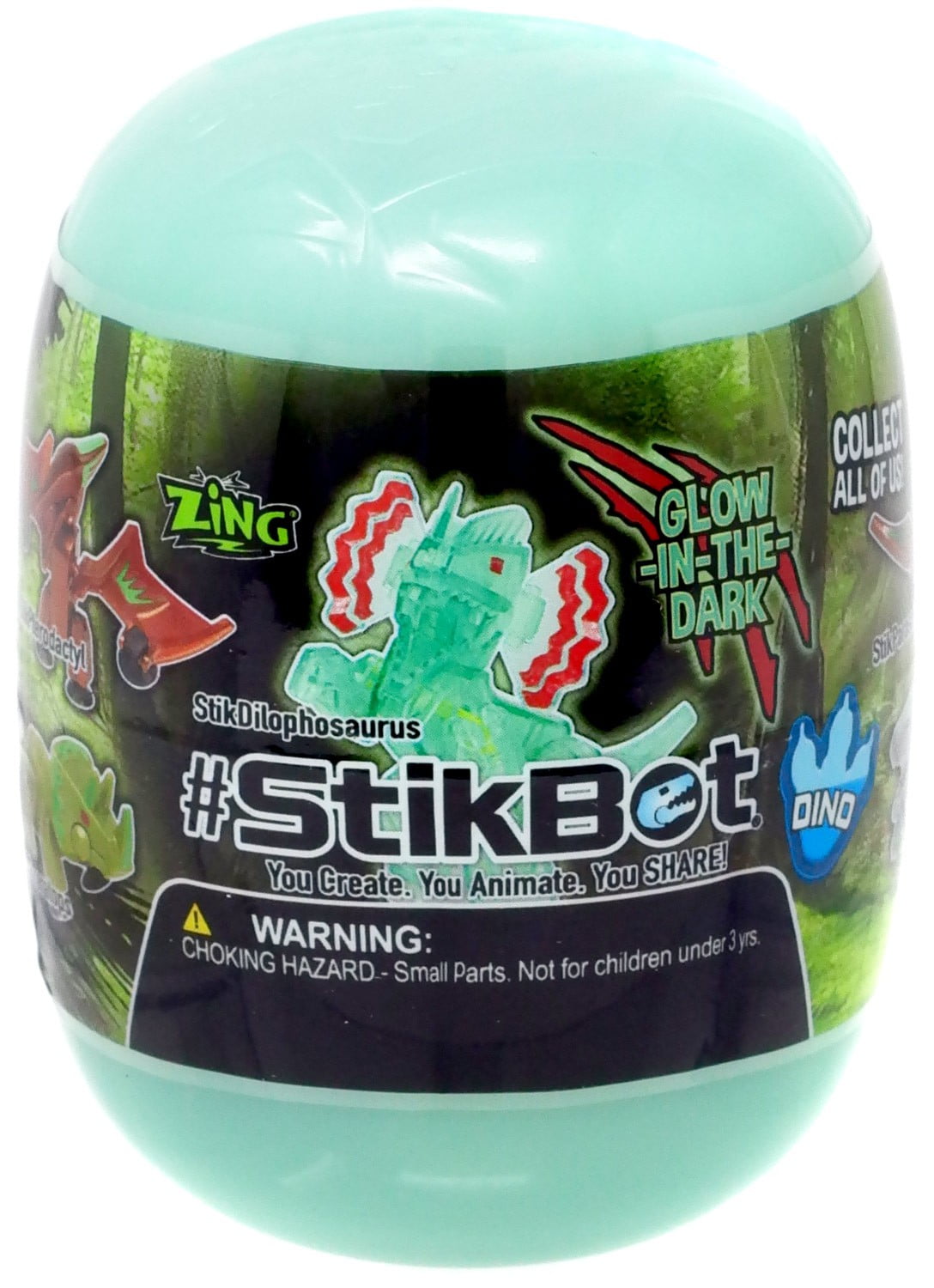 Stikbot Dino Battle Toy - Mystery Pack (Glow-in-the-Dark) - Walmart.com