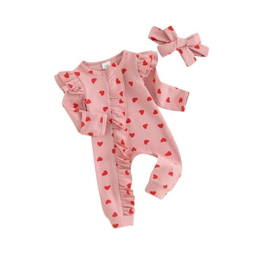 Ma&Baby Newborn Baby Girl Flowers Romper Bodysuit Jumpsuit Headband Outfit Clothes - Walmart.com