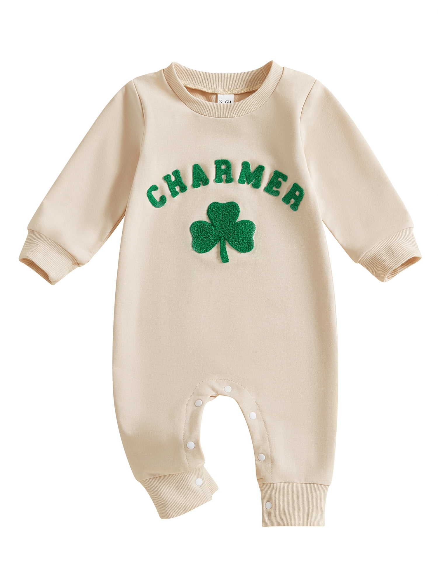 ZINTAOZT Toddler Baby Boy Girl St Patricks Day Outfit Clover Charmer ...