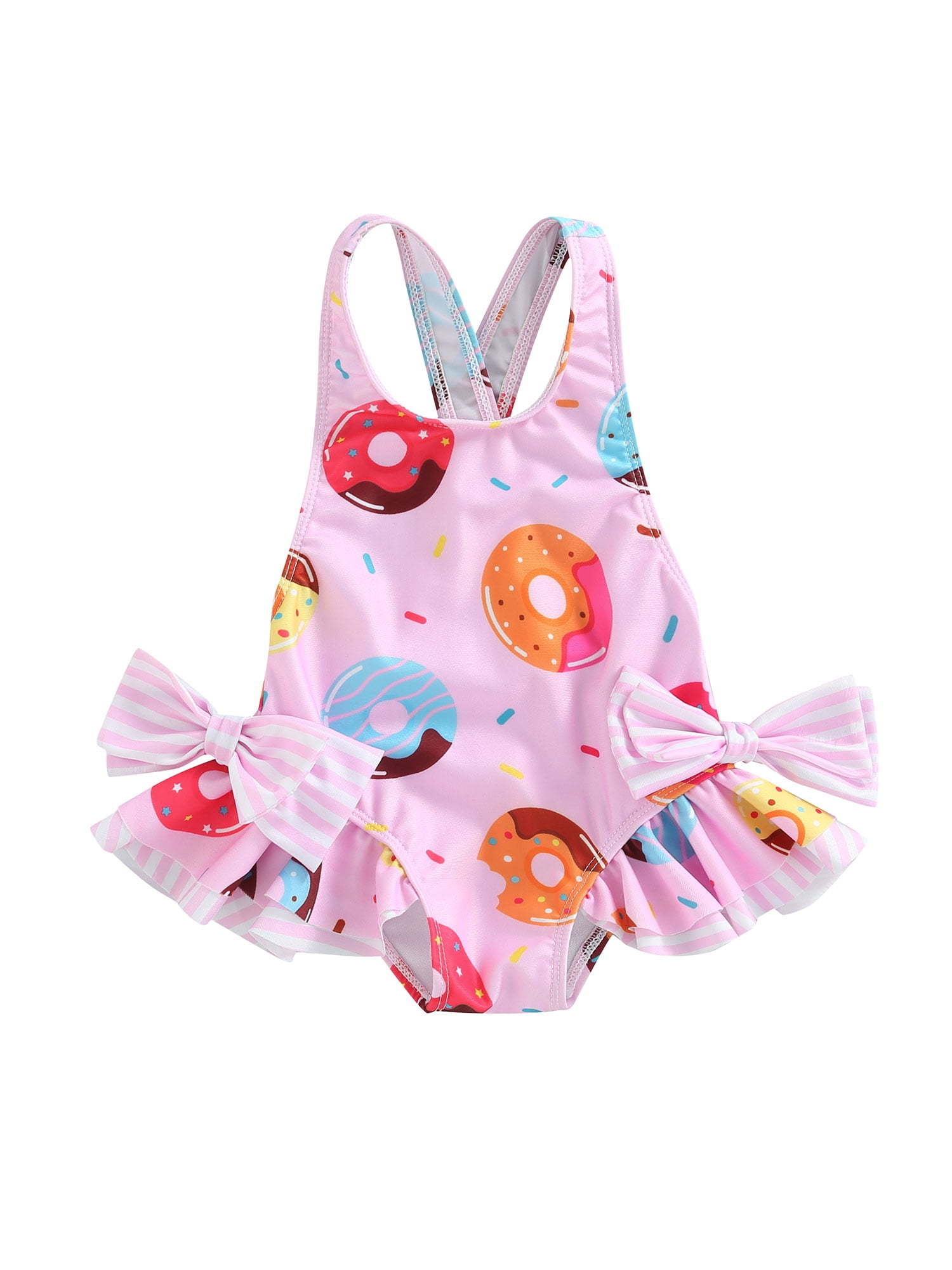 ZINTAOZT Toddler Kids Girls One-Piece Swimsuit Sleeveless Cute Backless ...
