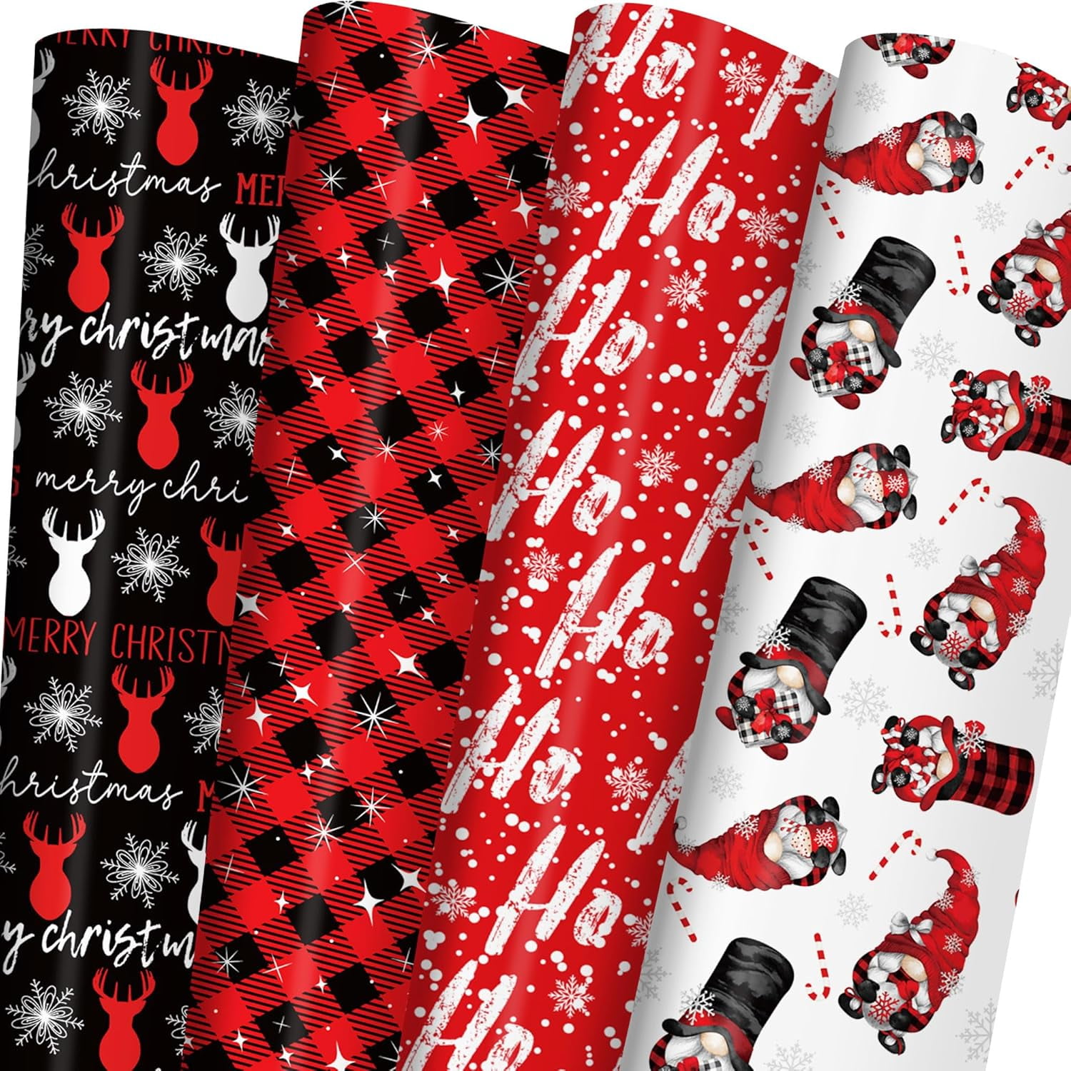ZINTBIAL Christmas Wrapping Paper for Kids Adults - Xmas Wrapping Paper ...