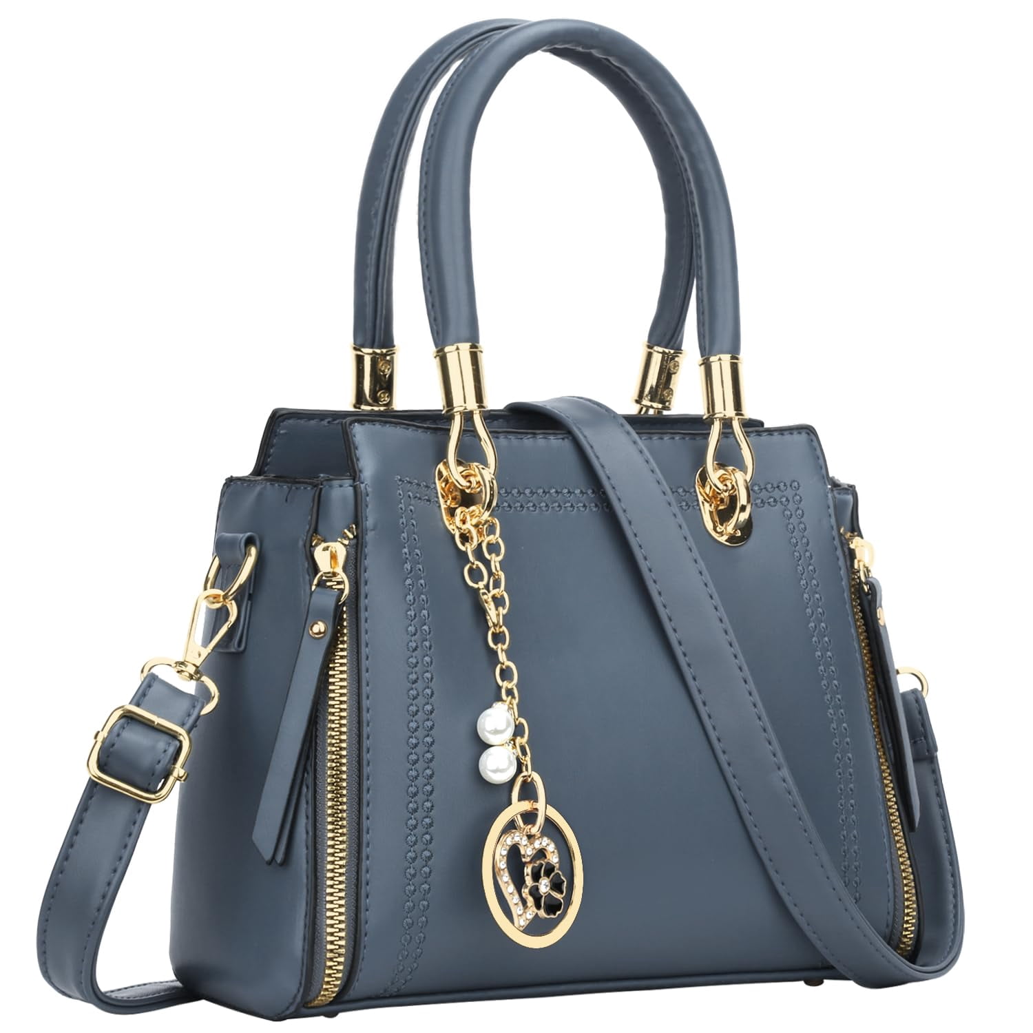 ZINTVVD Stylish Women Satchel Purses and Handbags PU Leather Top Handle ...