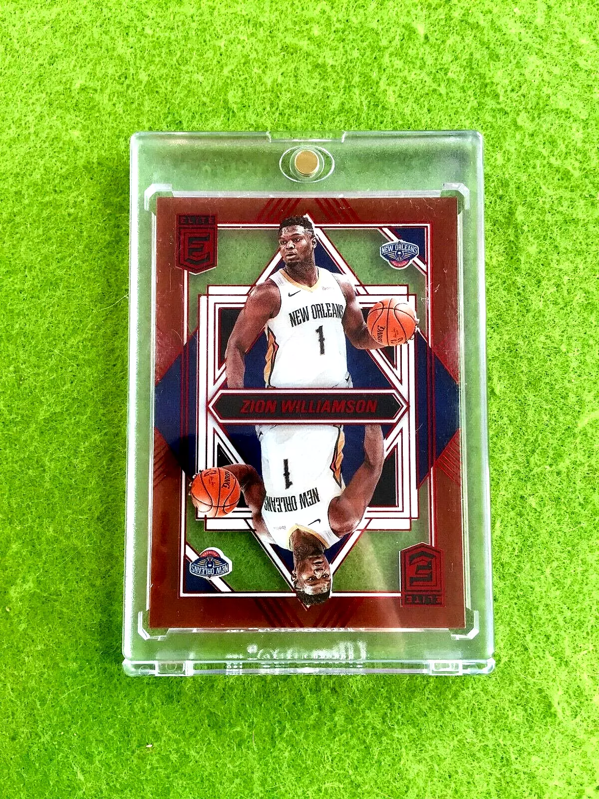 ZION WILLIAMSON CLEAR CARD PELICANS 2021 Elite Zion Williamson DECK ...