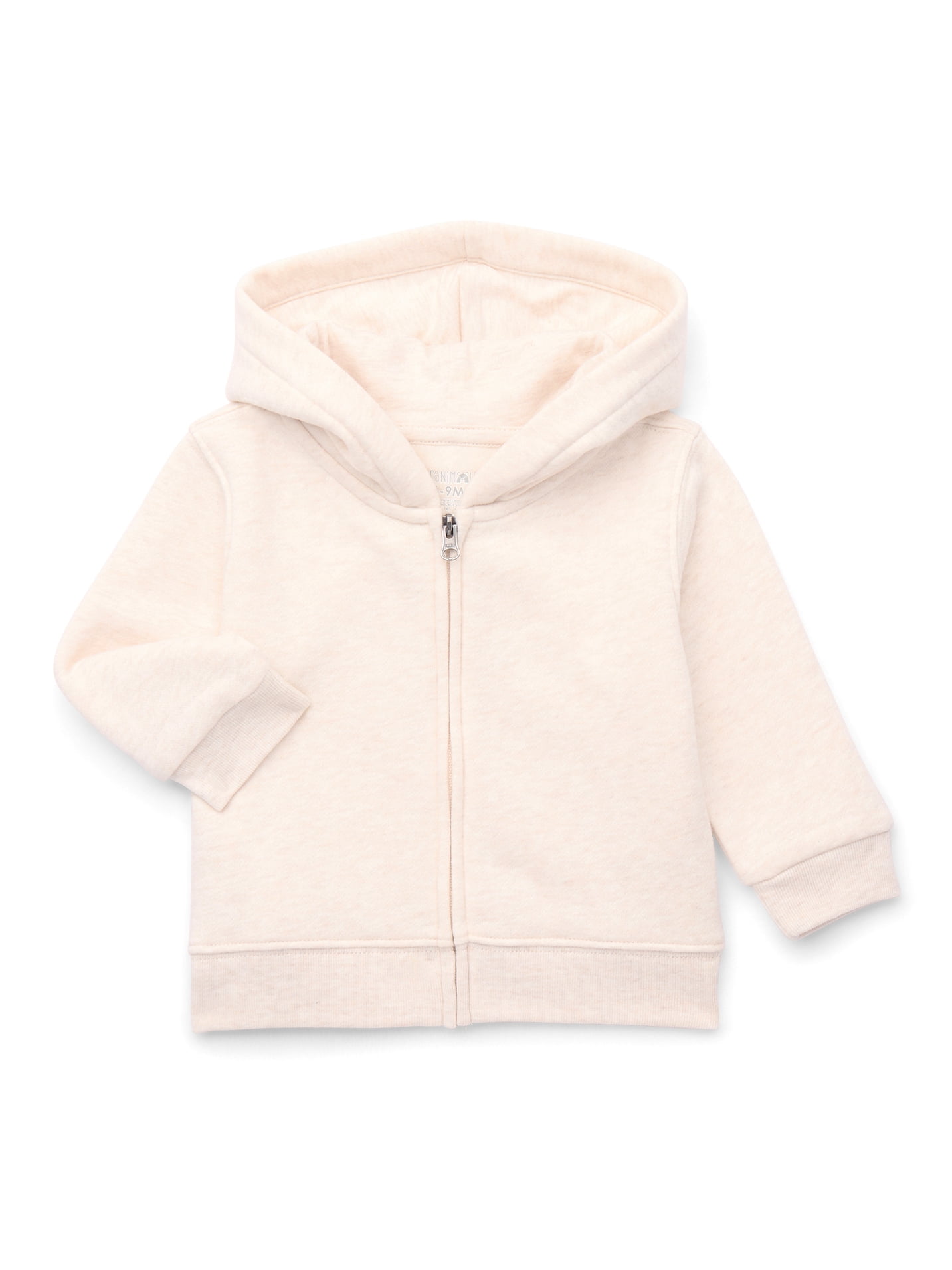 Garanimals Baby Girl Zip Up Butter Fleece Hoodie, Sizes 0-24 Months ...