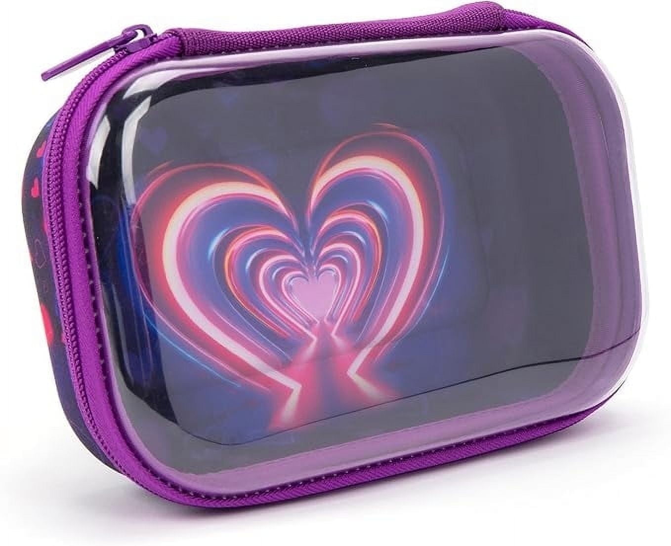 ZIPIT Clear Top Pencil Box | Heart Pencil Case | Large Capacity Pencil ...