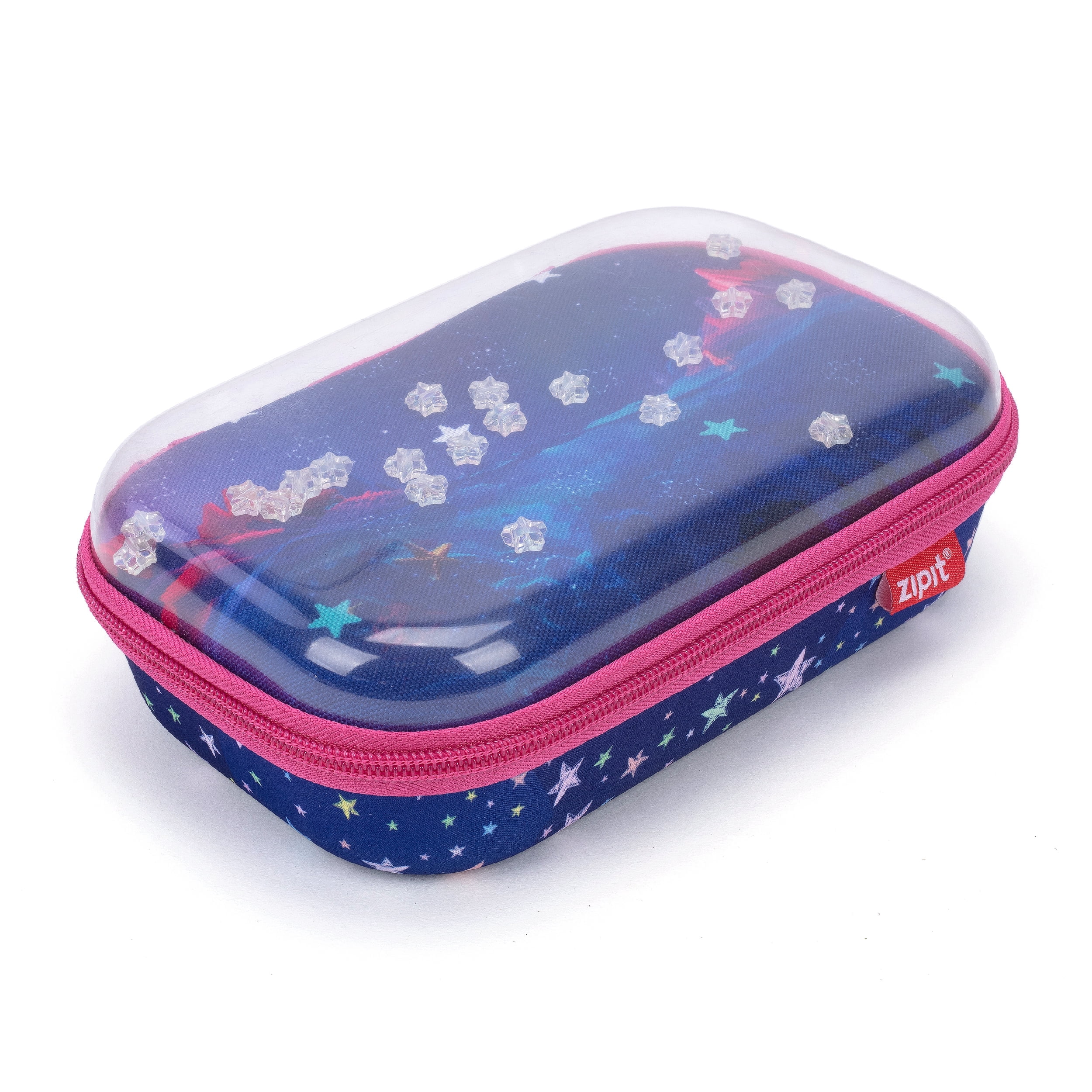 ZIPIT Clear Top Pencil Box for Girls | Starts Pencil Case for School ...
