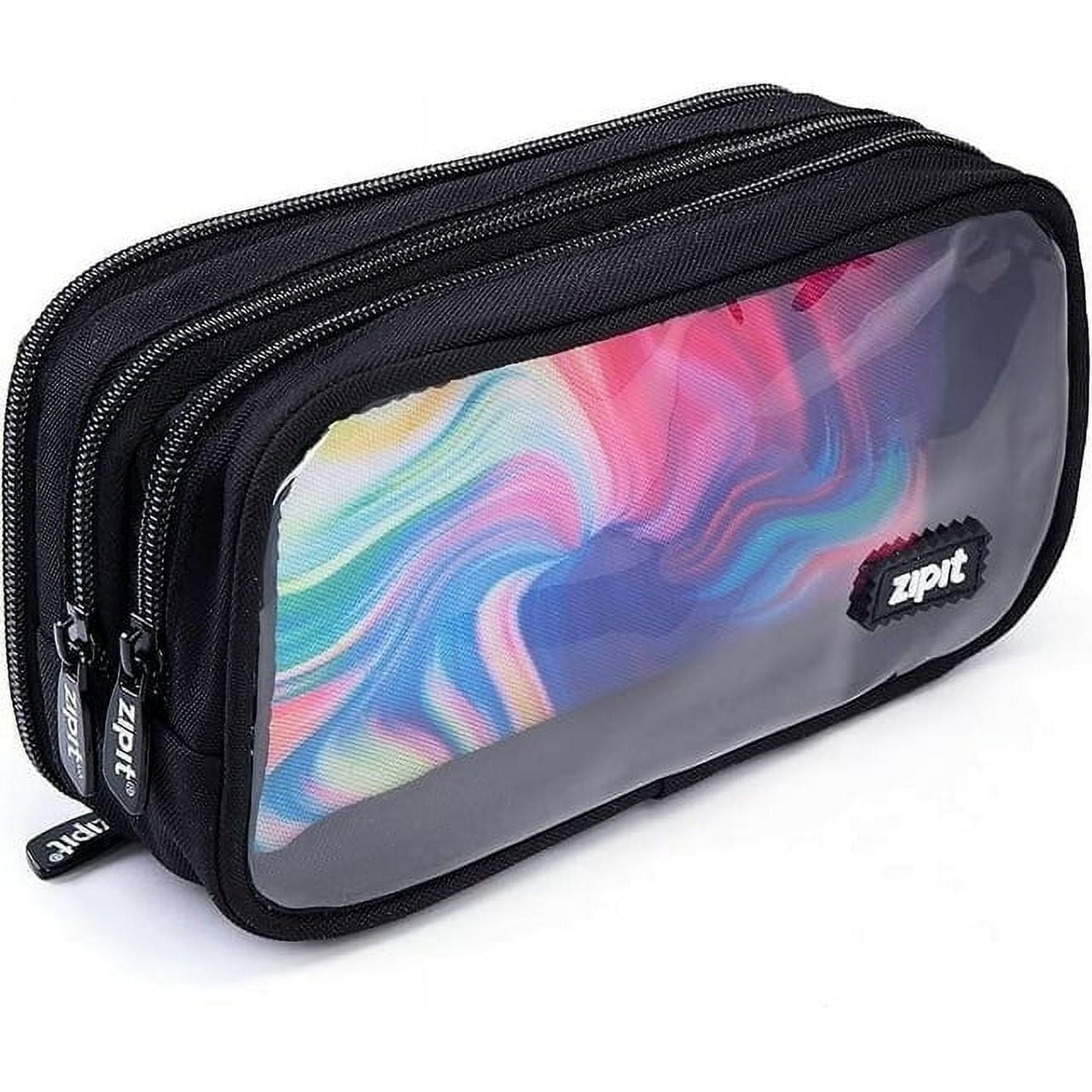 ZIPIT Half & Half Pencil Case | Large Capacity Pencil Pouch for College ...