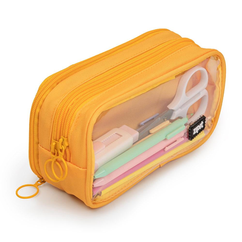 ZIPIT Half & Half Pencil Case for Adults and Teens, Large Capacity ...