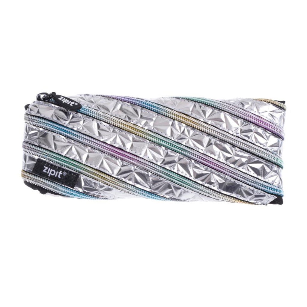ZIPIT Metallic Pencil Case for Girls, Holds up to 30 Pens, Pouch Made ...