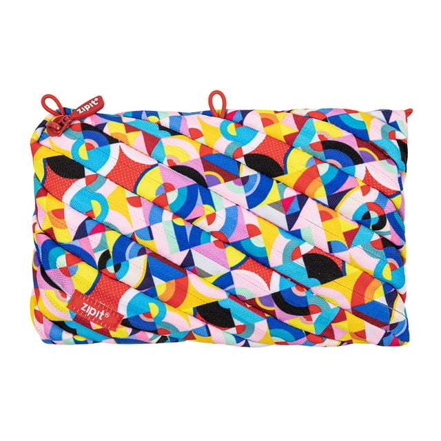 ZIPIT New Geometric Pencil Case for Kids, Standard Pencil Pouch ...