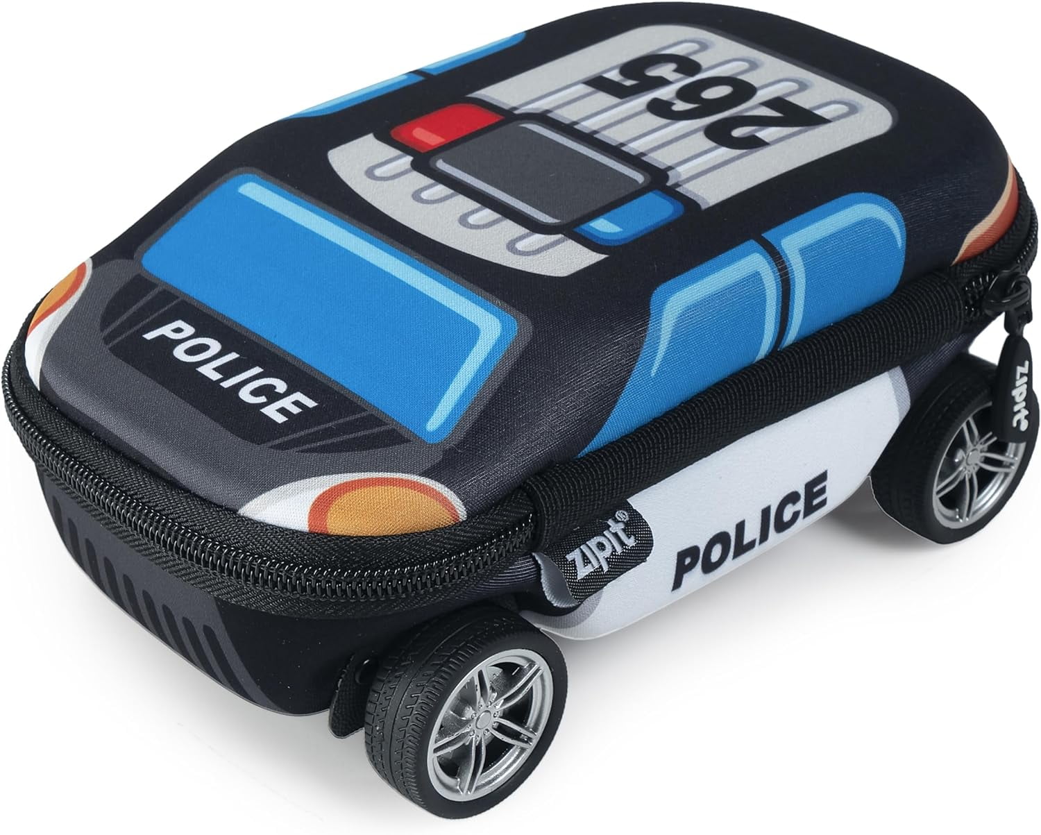 ZIPIT Police Car Pencil Case for Boys, Large Capacity Pencil Box for ...