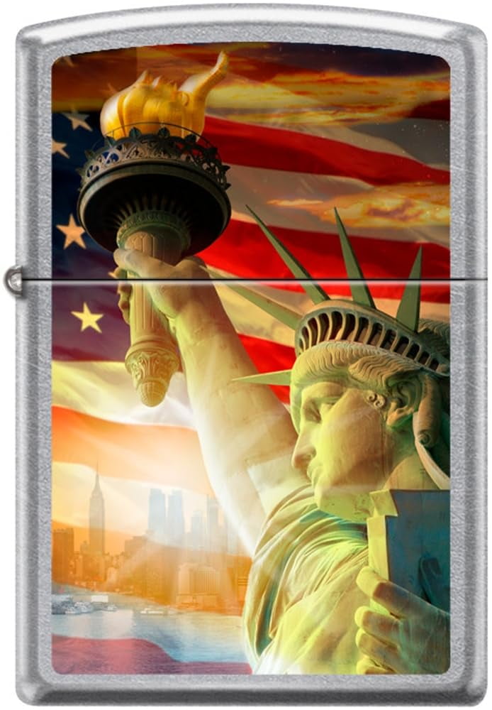 Pro-Cut ZIP-207CI400669 2024 Zippo Statue of Liberty Sunrise Street ...