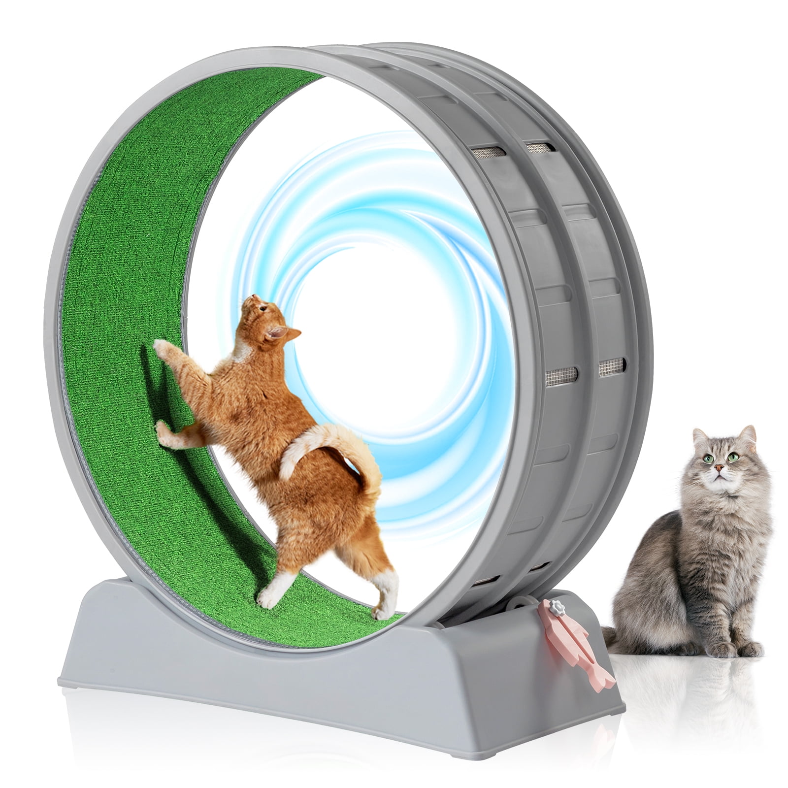 ZIRAV Cat Exercise Wheel Large Indoor Pet Running Wheel with Safe Lock ...