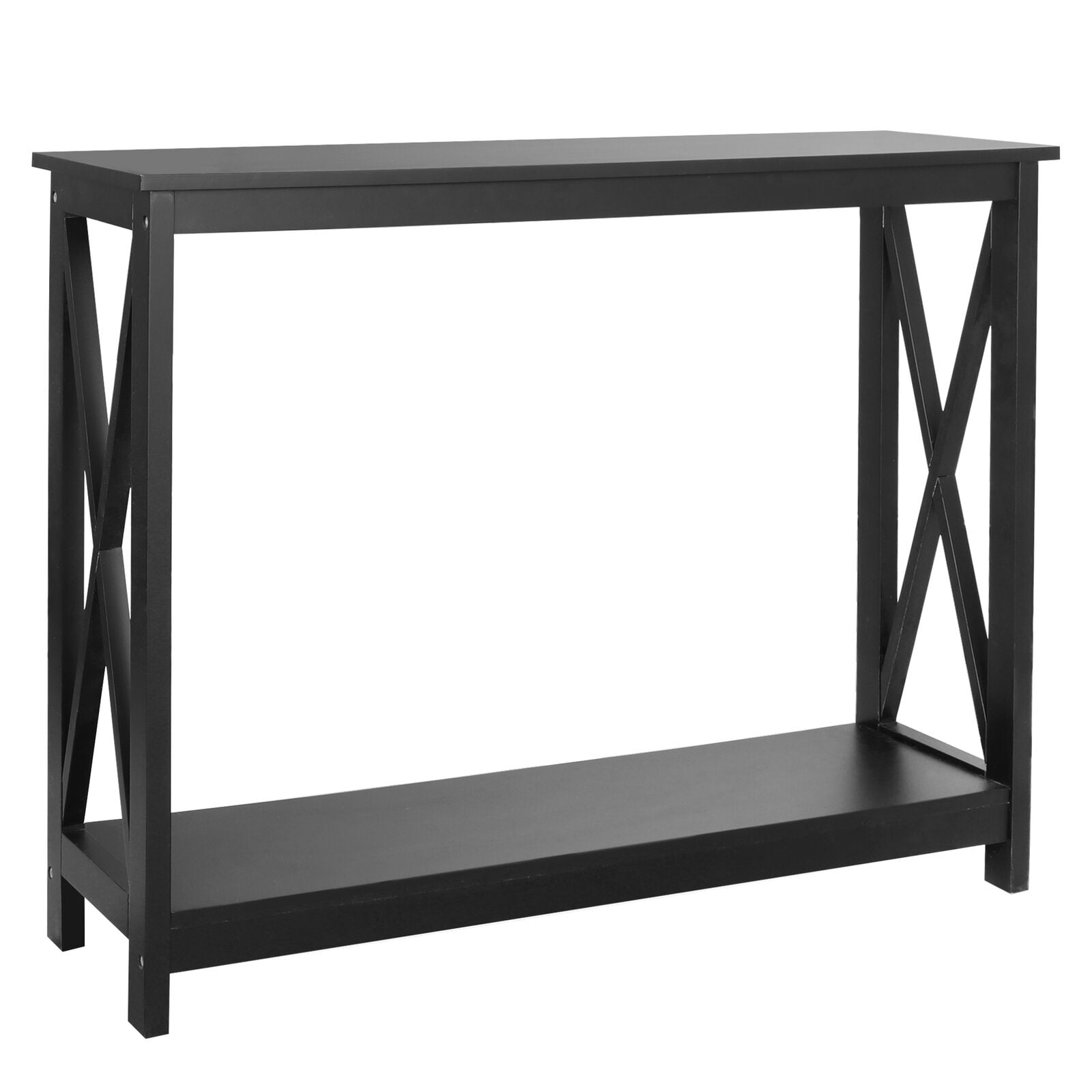 ZIRAV Elegant Slim Entryway Table - Tall Console Table with Cross Leg ...