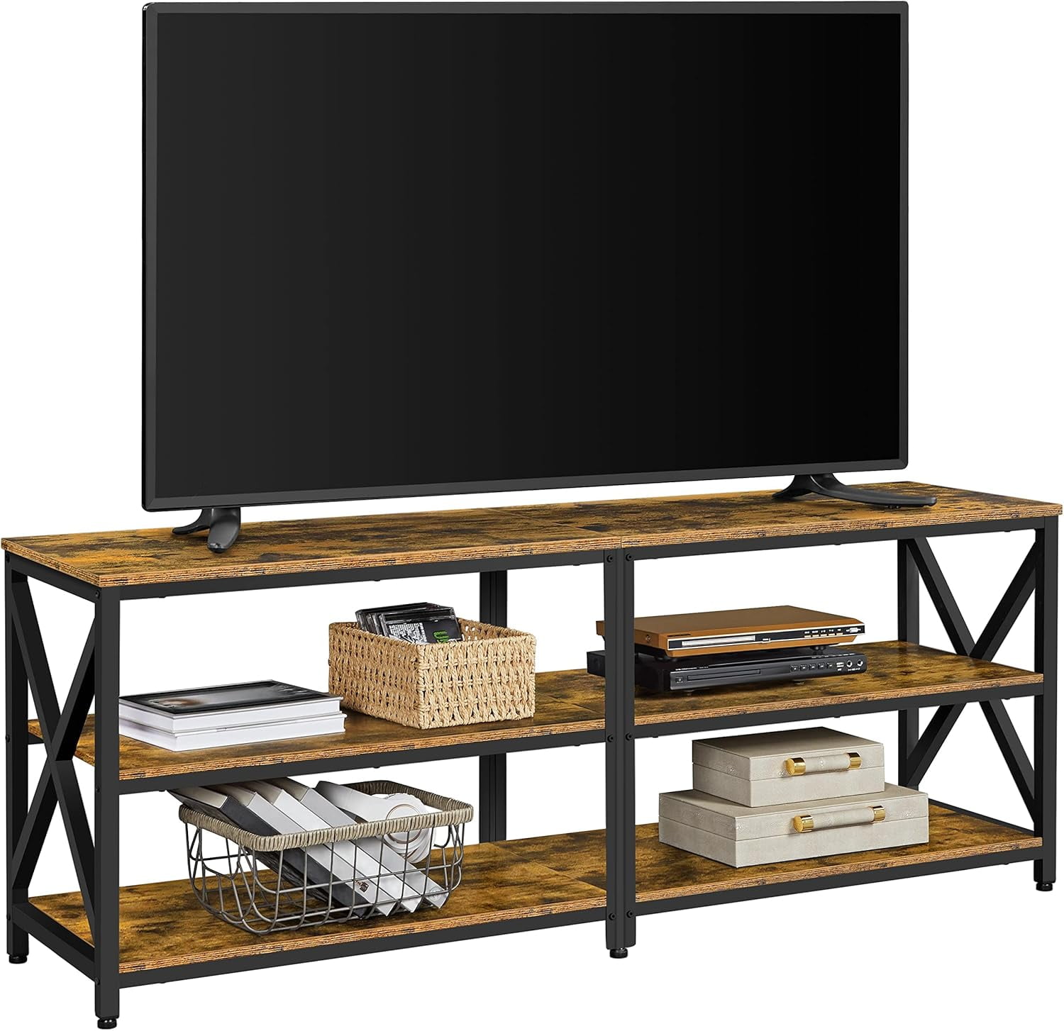 ZIRAV TV Stand for TVs up to 70 Inches, Industrial TV Console for ...
