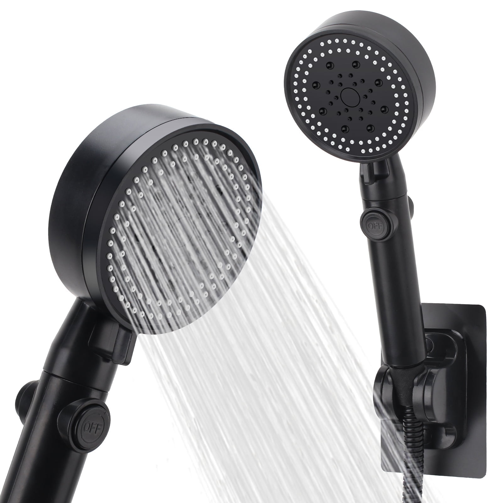ZIVACAT Shower Head-High Pressure Handheld Shower Head with Water Stop ...